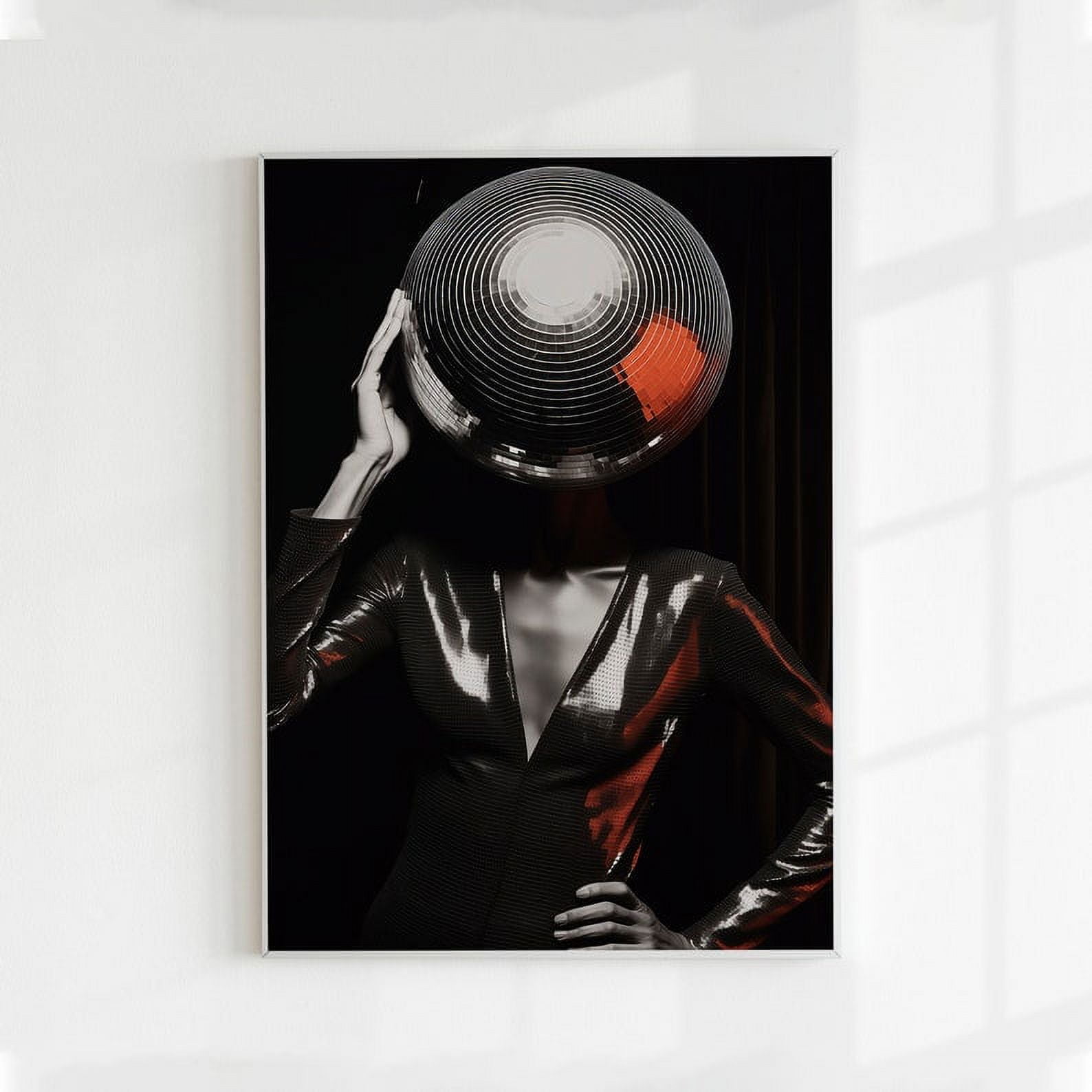 POSTER Retro Vintage Disco Ball Wall Art Print, Pastel Disco Ball ...