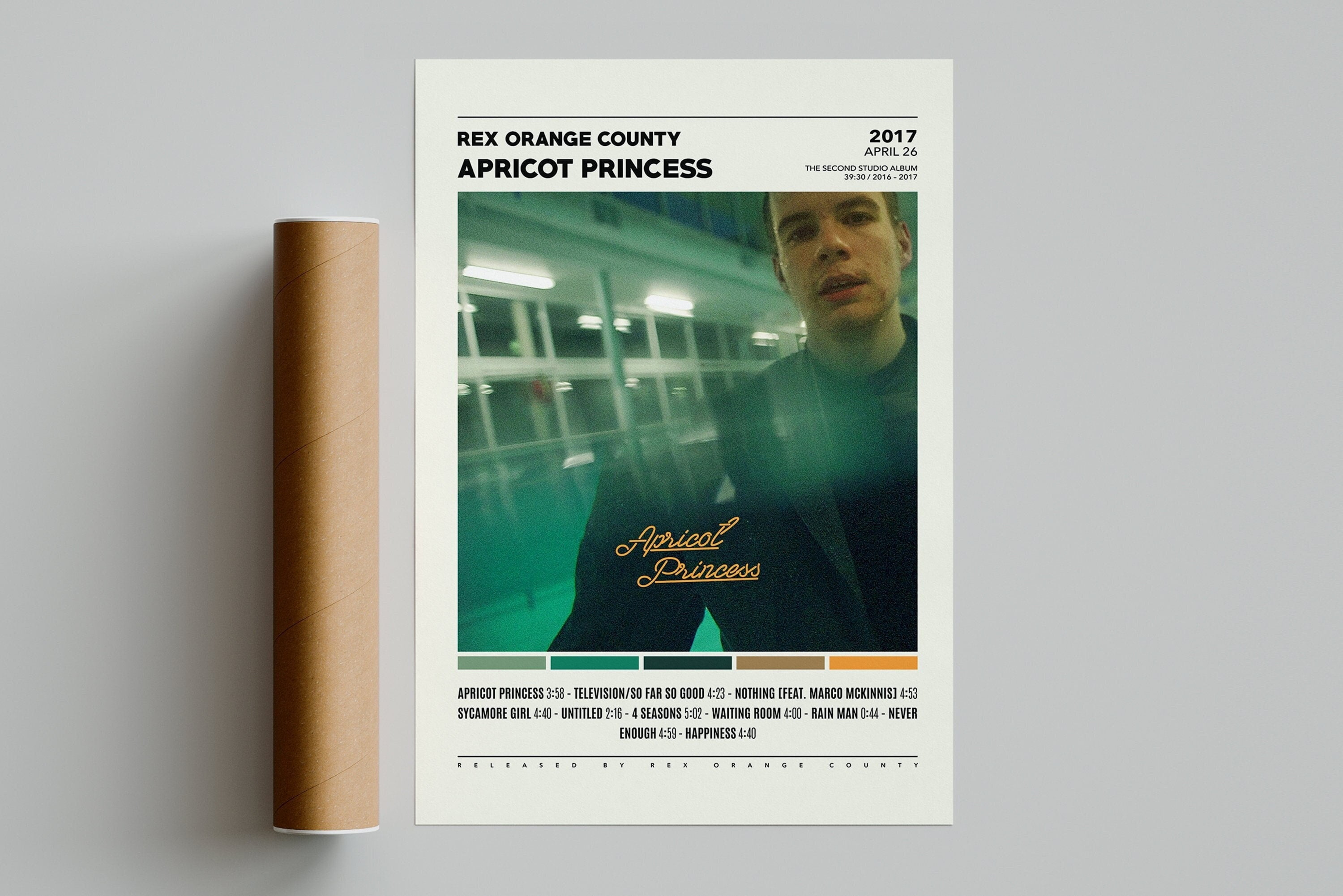 POSTER Rex Orange County Posters / Apricot Princess Poster, Tracklist ...