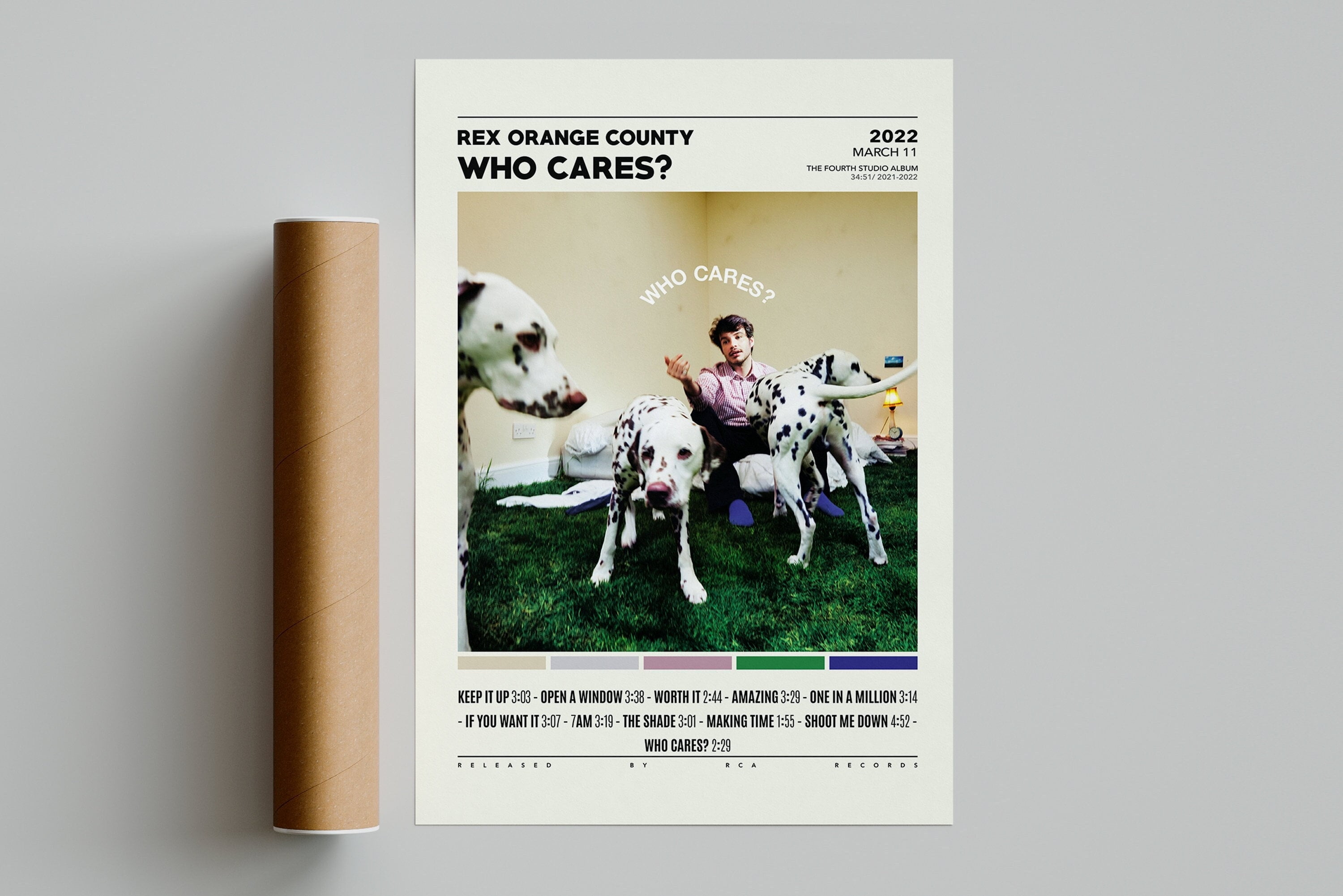 POSTER Rex Orange County Posters / Who Cares? Poster, Tracklist Album ...