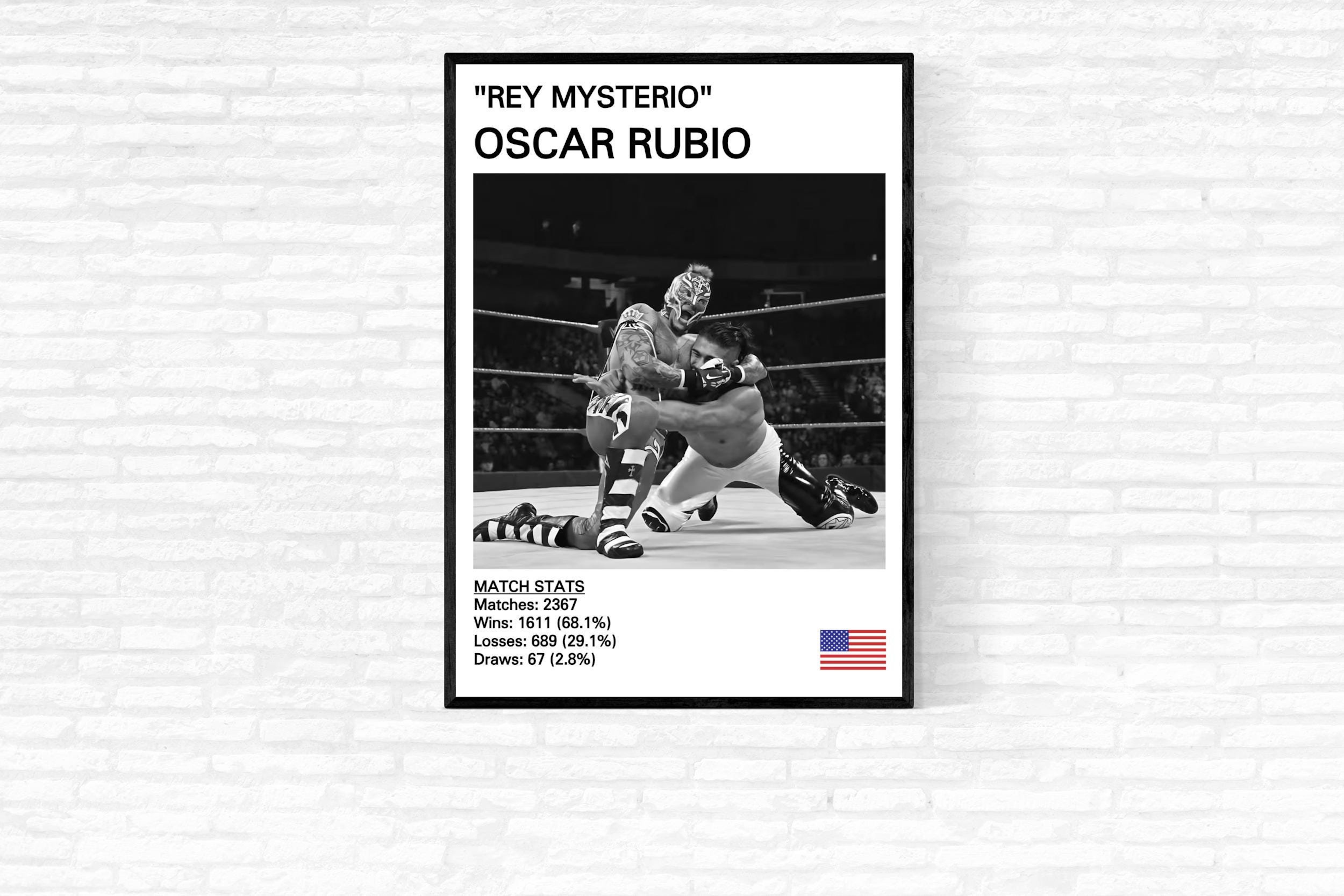POSTER Rey Mysterio Poster, Rey Mysterio Print, Wrestling Prints ...