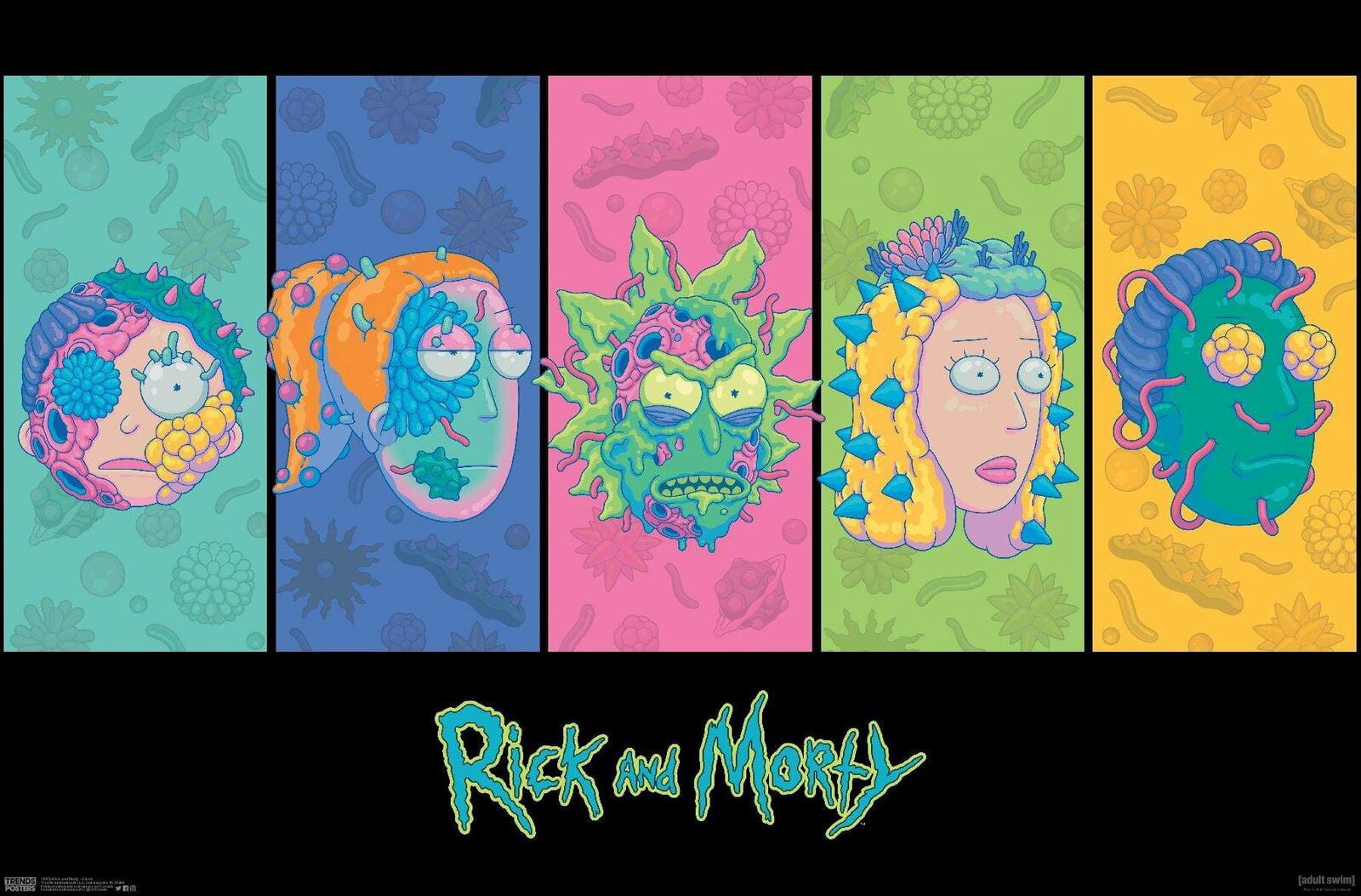 POSTER Rick and Morty - Faces Poster-24x36-UNFRAMED - Walmart.com