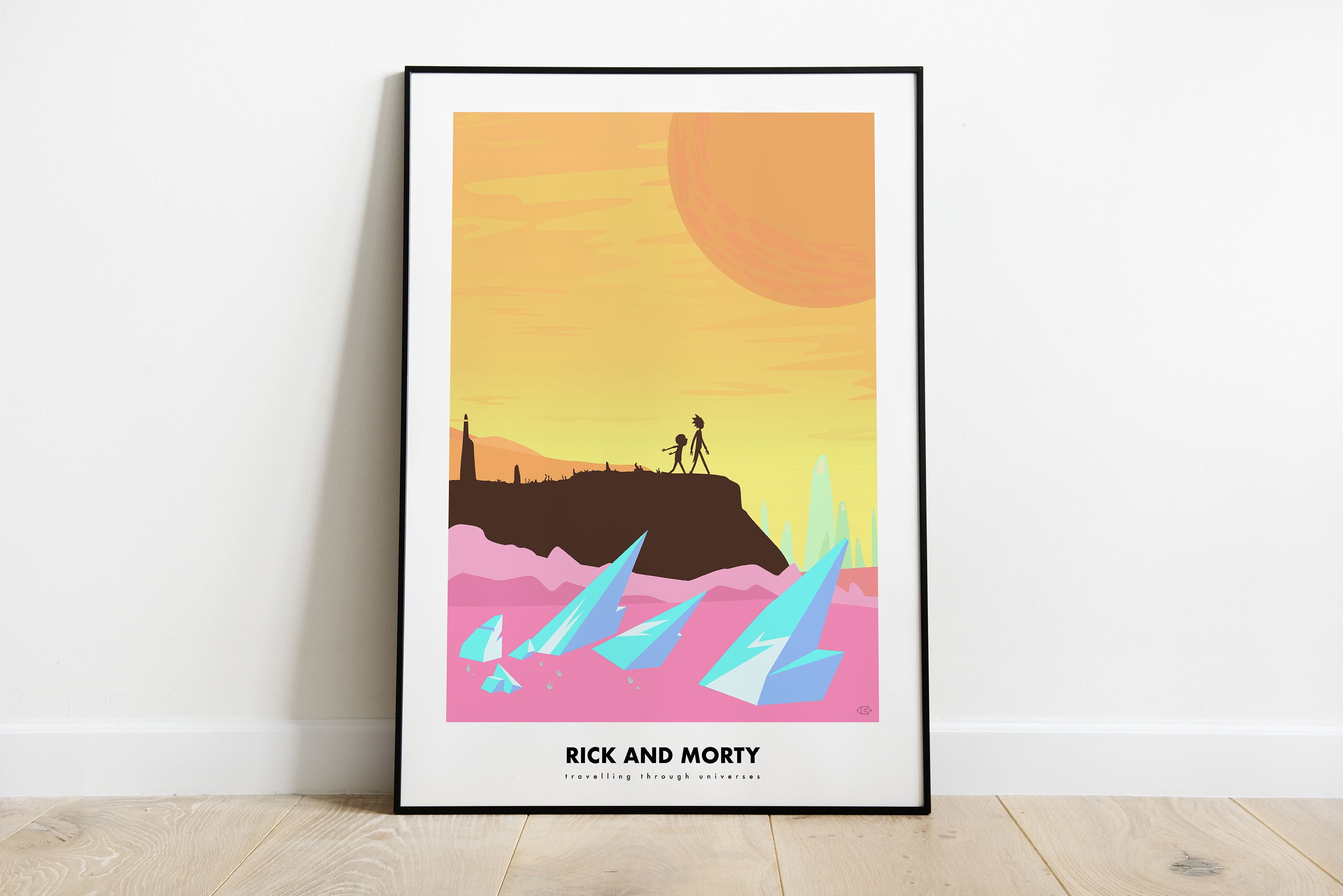 POSTER Rick and Morty - minimalist poster-UNFRAMED - Walmart.com