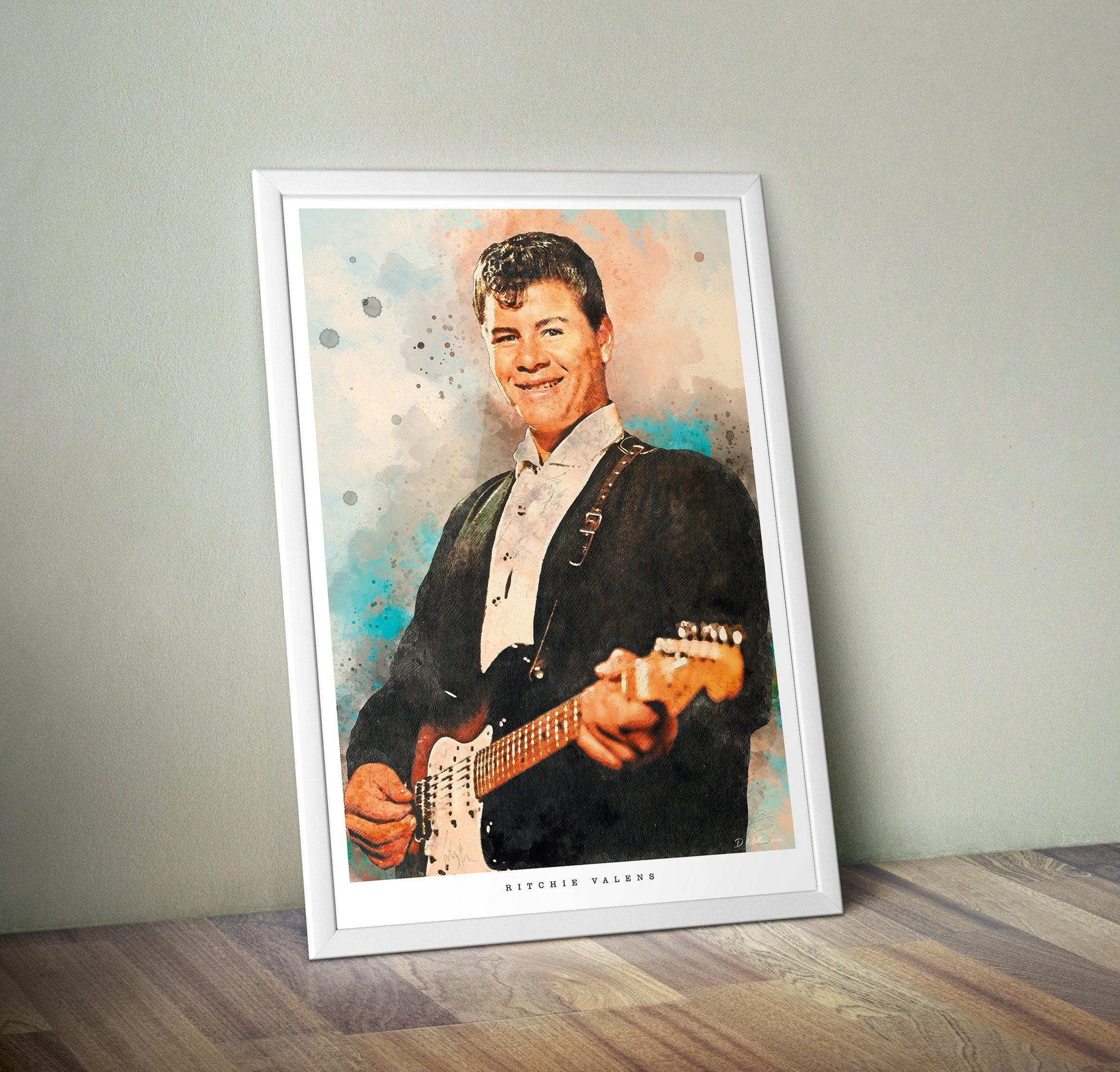 POSTER Ritchie Valens la bamba watercolour Wall Art-UNFRAMED - Walmart.com