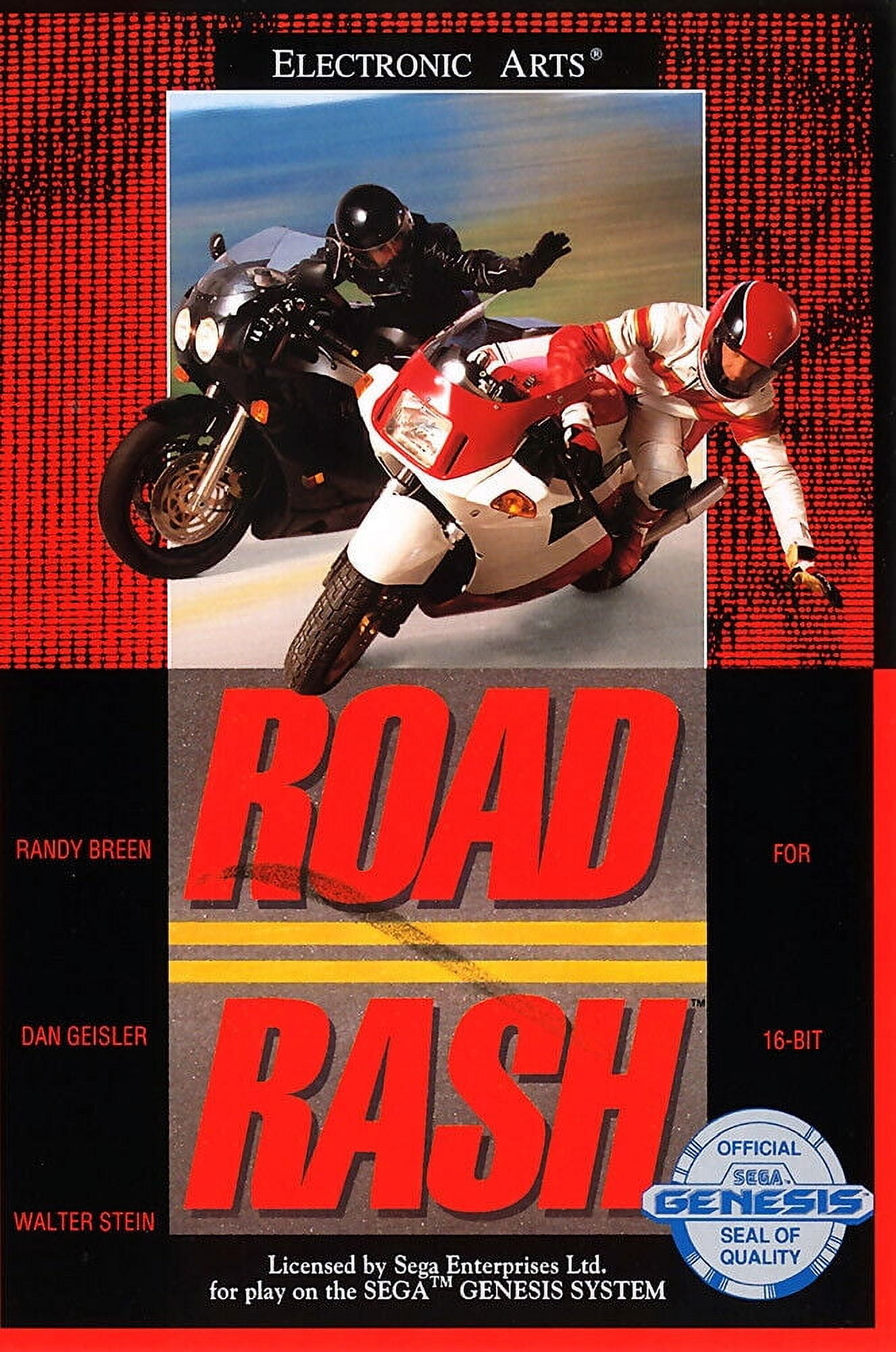 POSTER Road Rash Sega Genesis BOX ART Premium POSTER MADE IN USA-8x12 ...
