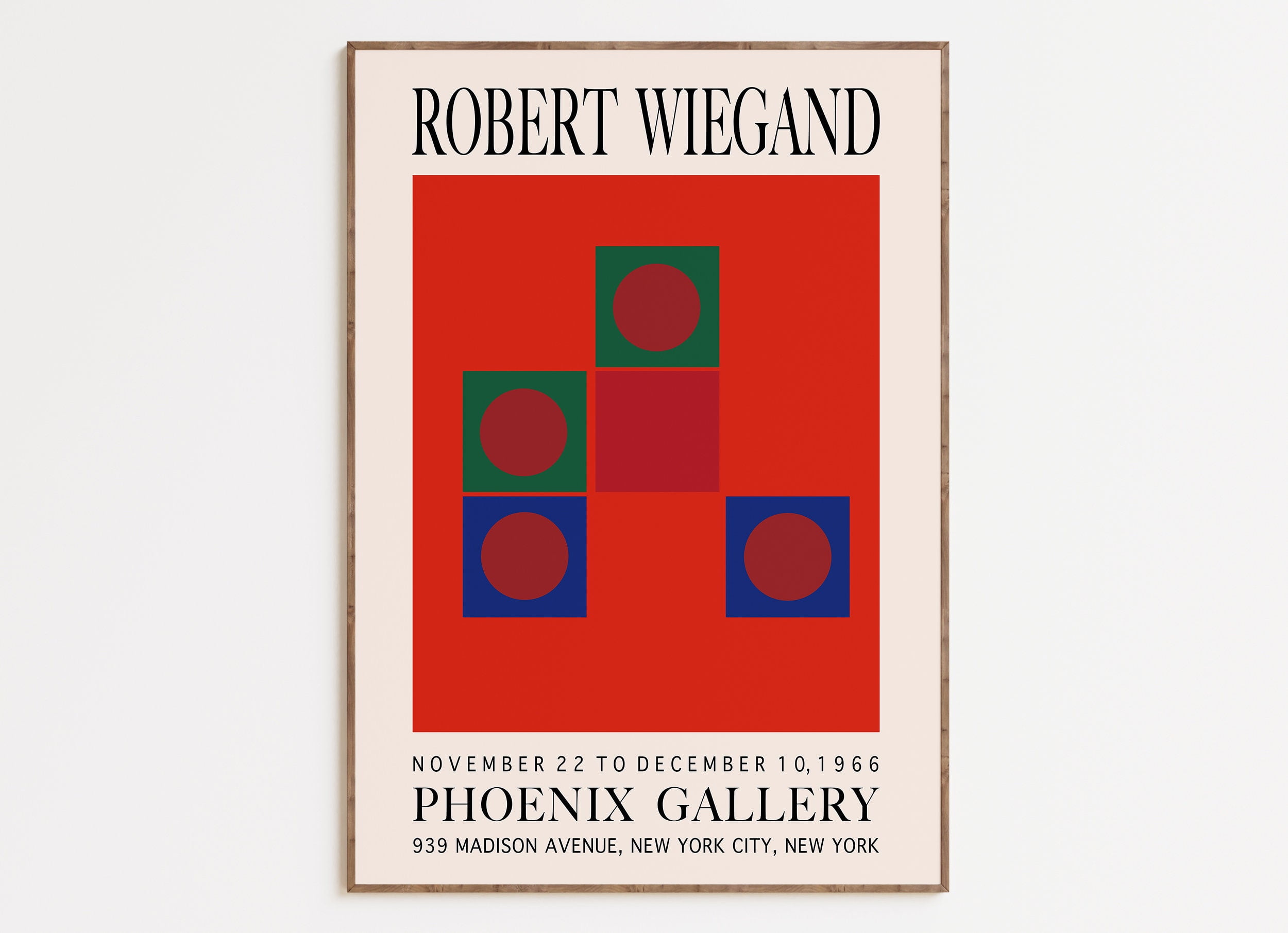 POSTER Robert Wiegand Vintage 1966 Remastered Exhibition Poster, Mid ...