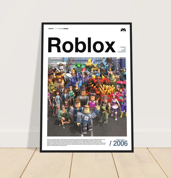 POSTER Roblox Gaming Poster, Roblox Art, Roblox Wall Art, Gamer Wall ...