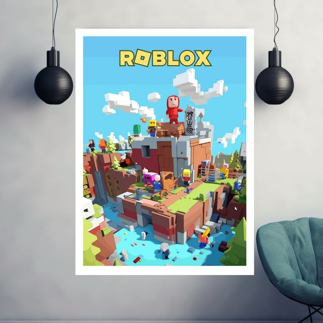 POSTER Roblox Print, Roblox Poster, Gaming Room Poster, Minimalist ...