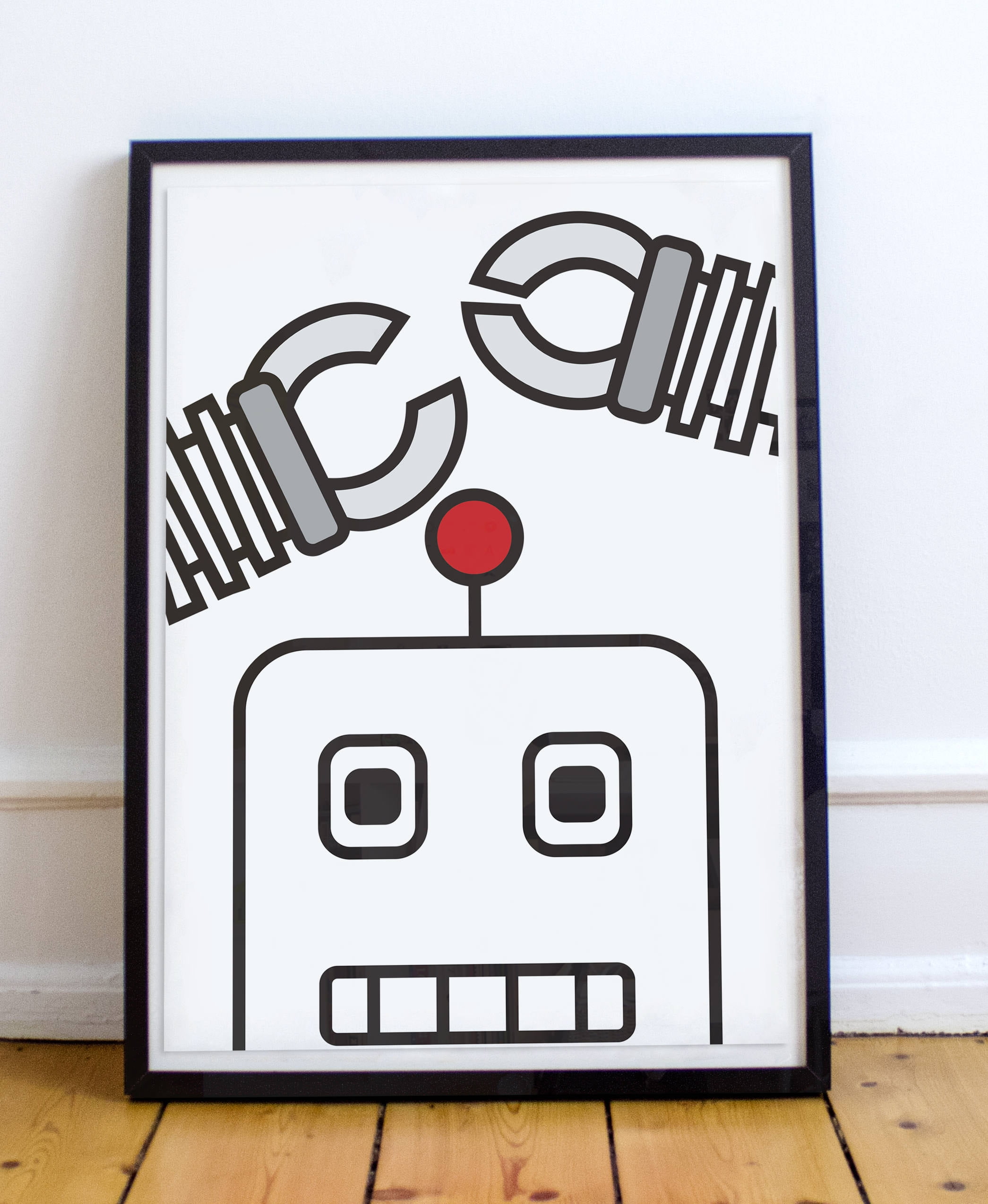POSTER Robot Poster / Playroom Poster / Kids Room Poster / Childrens ...
