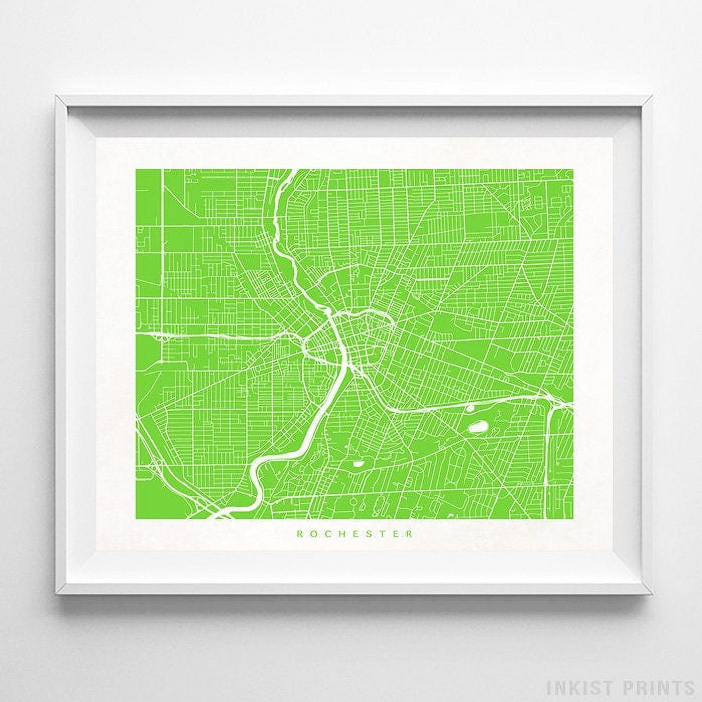 POSTER Rochester Map, New York Print, Rochester Poster, New York Art ...