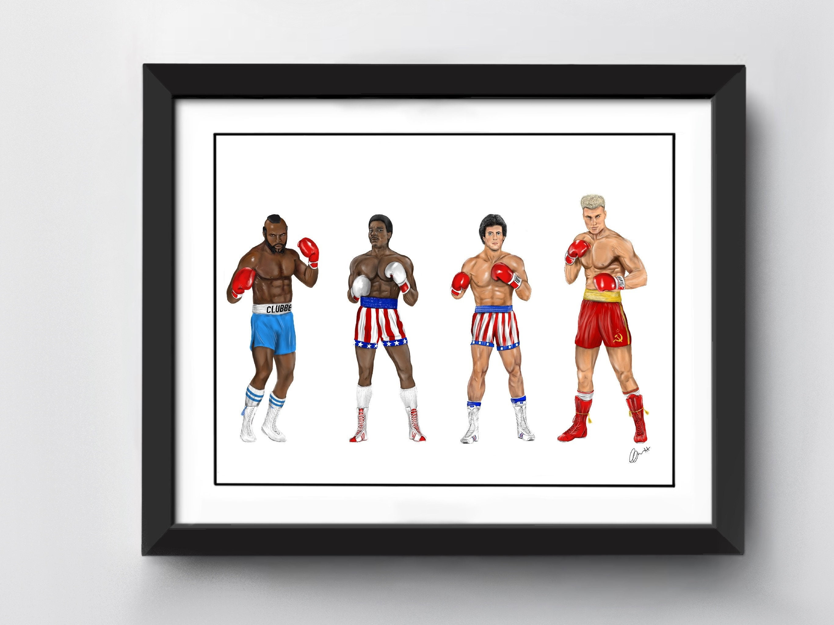 POSTER Rocky Art Print | Rocky Balboa | Adonis Creed | Ivan Drago ...