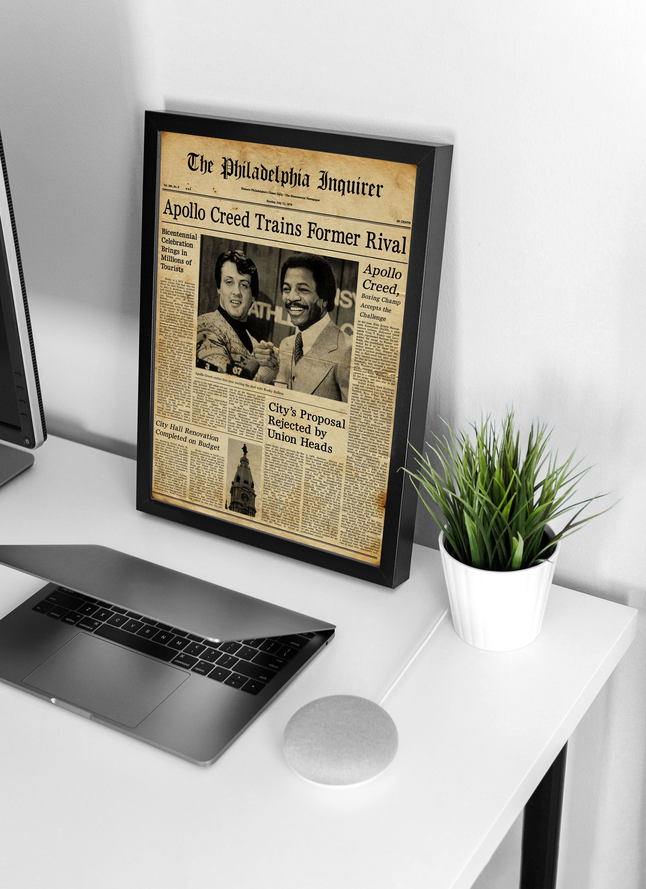 POSTER Rocky Inspired Philadelphia Inquirer Movie Prop Replica A4 A3 A2 ...