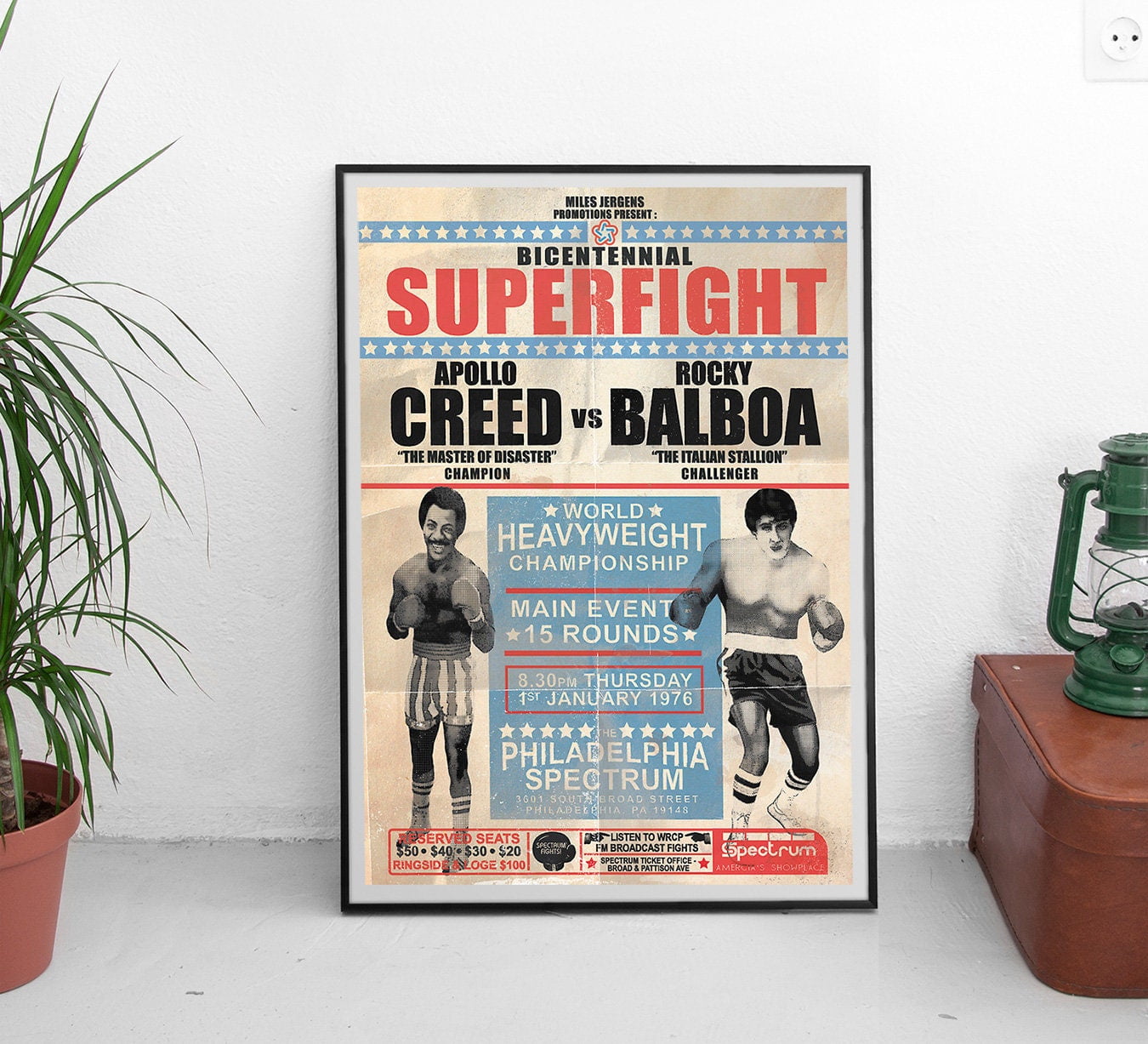 POSTER Rocky - Superfight - A3 Wall Art - Print - Vintage Boxing Poster ...