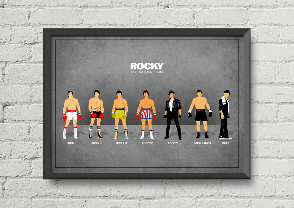 POSTER Rocky poster,Rocky print,rocky Balboa,wall art,movie poster ...