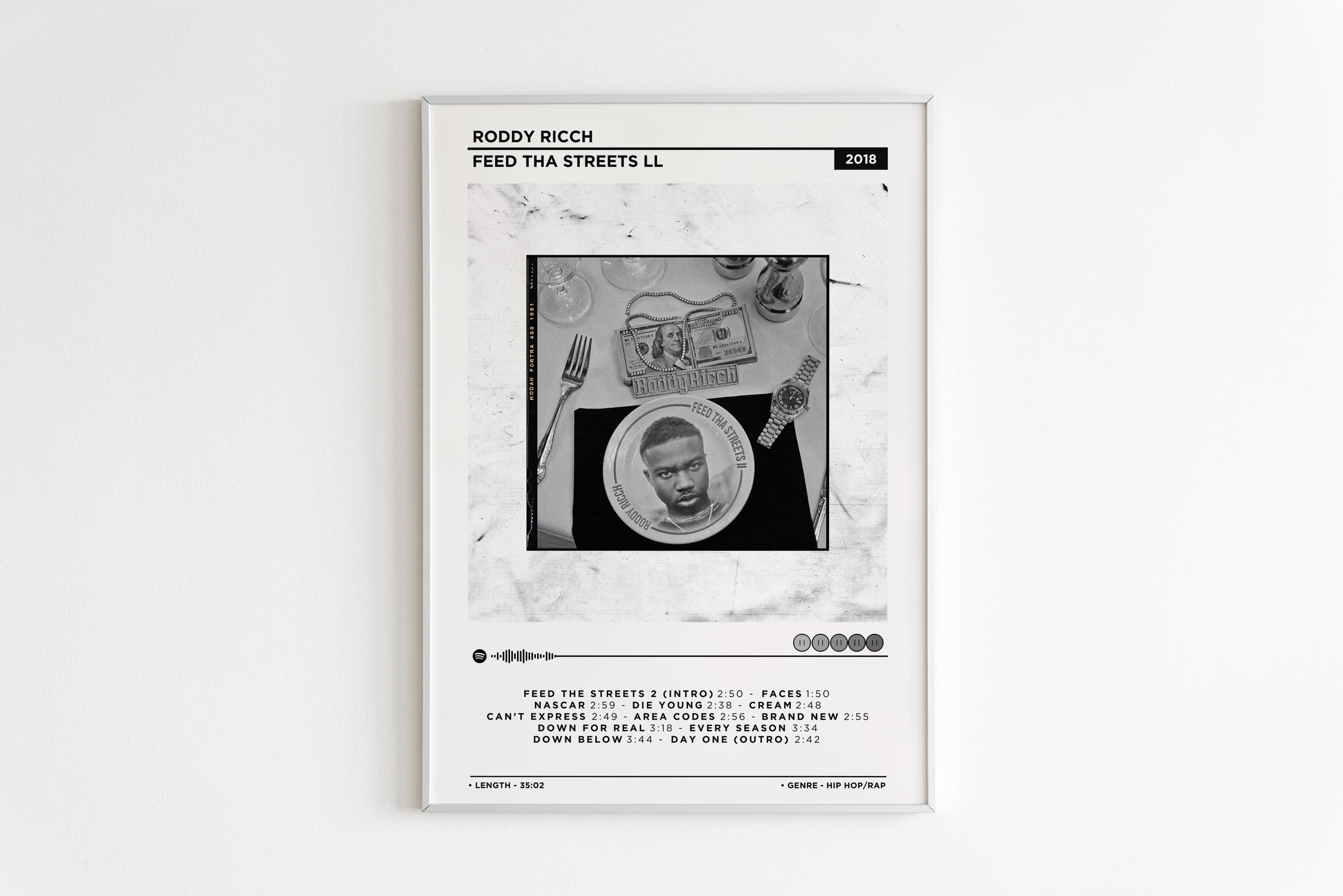 POSTER Roddy Ricch - Feed Tha Streets Ll Album Poster / Album Cover ...