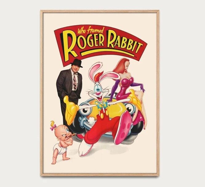 POSTER Roger Rabbit poster, illustrated poster, animated film poster ...