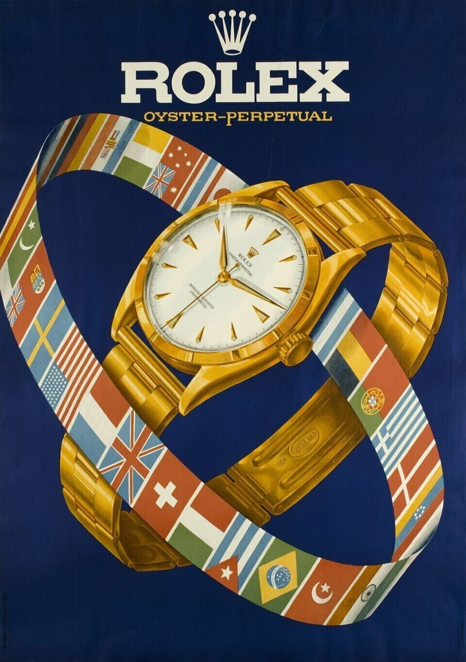 POSTER Rolex Submariner Oyster Perpetual Watch REPRINT vintage classic ...