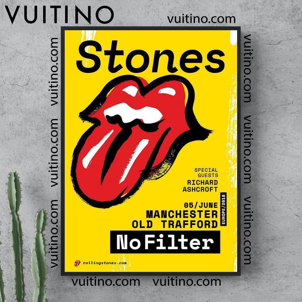 POSTER Rolling Stones No Filter 2018 Tour Manchester Old Trafford 5 ...
