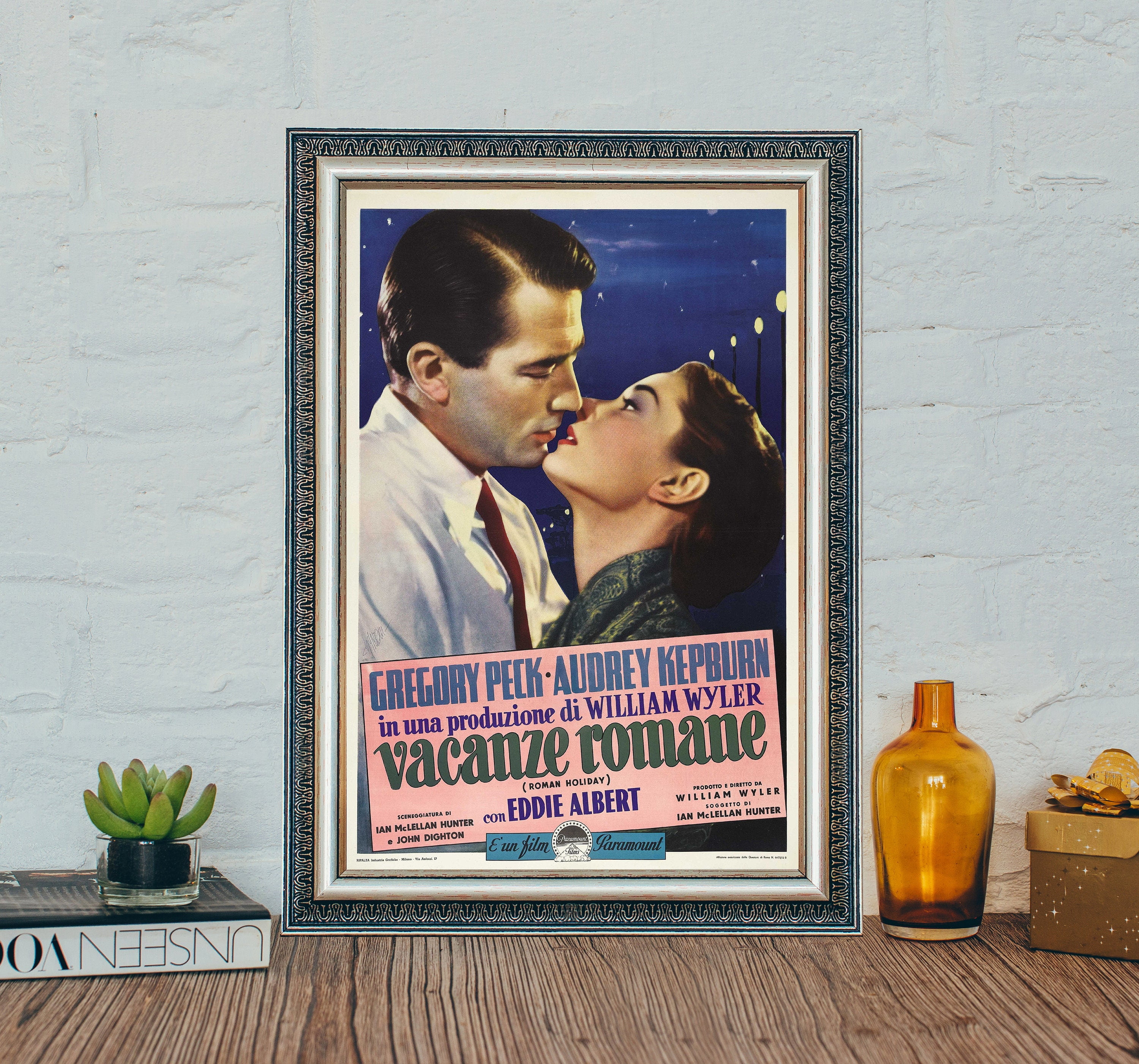POSTER Roman Holiday Movie Poster, Roman Holiday Classic Vintage Movie ...