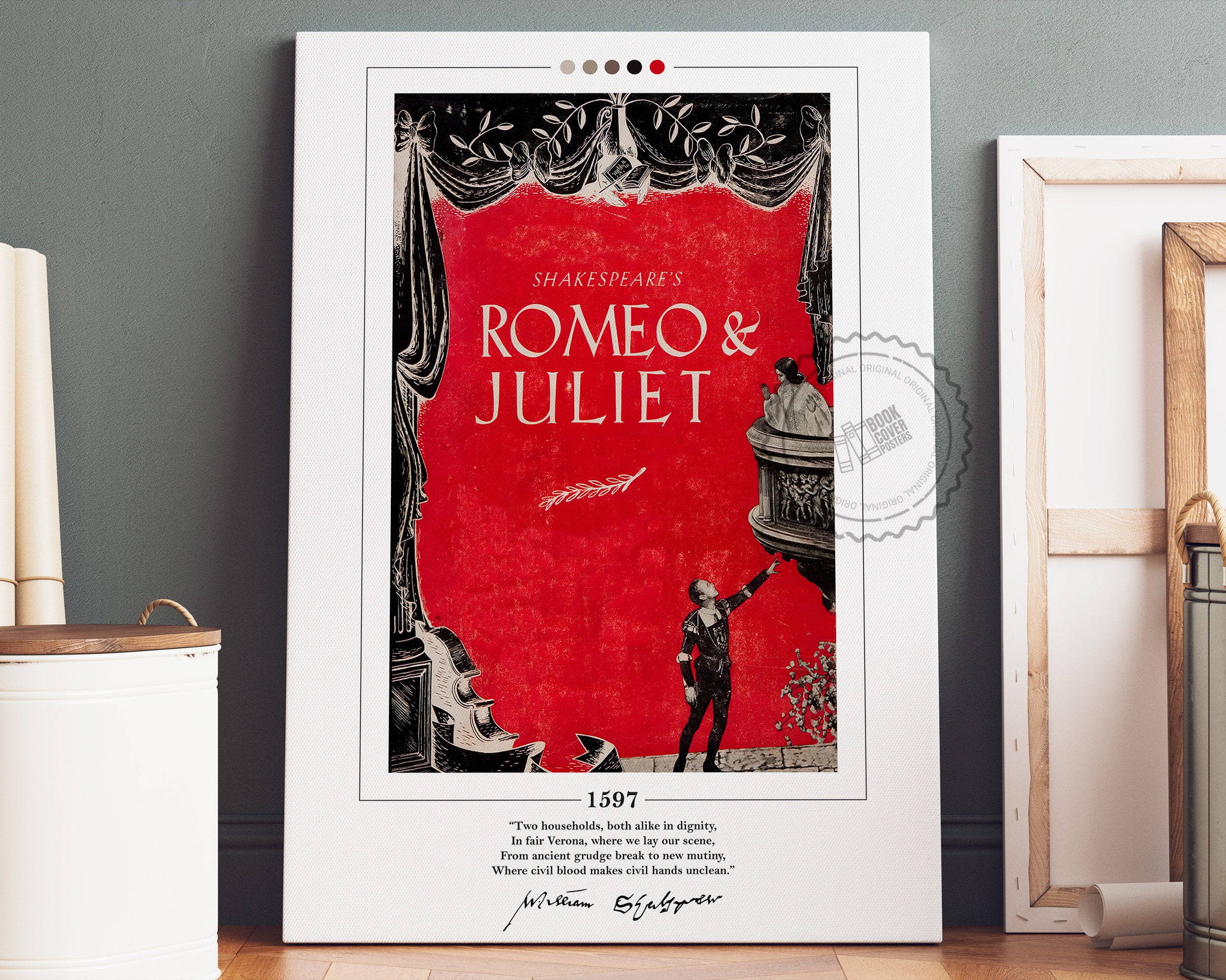 POSTER Romeo and Juliet Book Cover Poster | William Shakespeare, Romeo ...