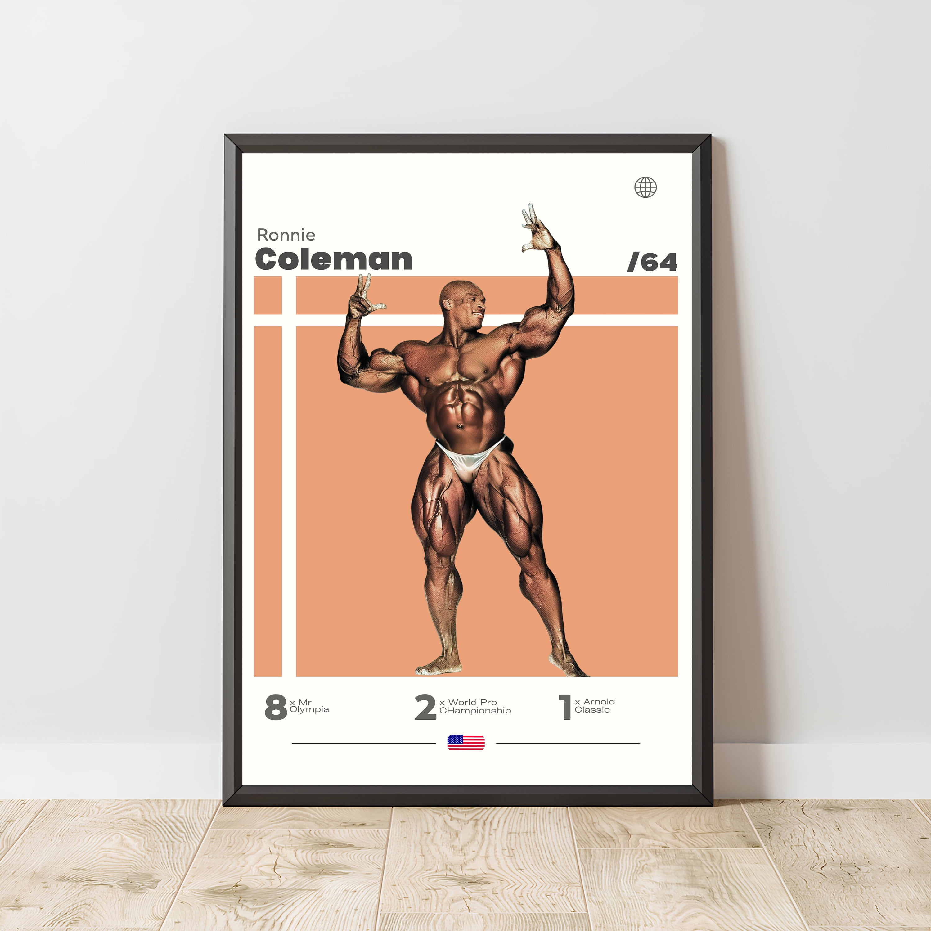 POSTER Ronnie Coleman Inspired Poster, Mr Olympia Art Print ...