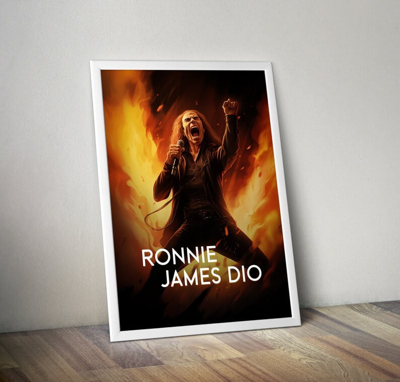 POSTER Ronnie James Dio Poster Print | Artist Illustration Poster ...