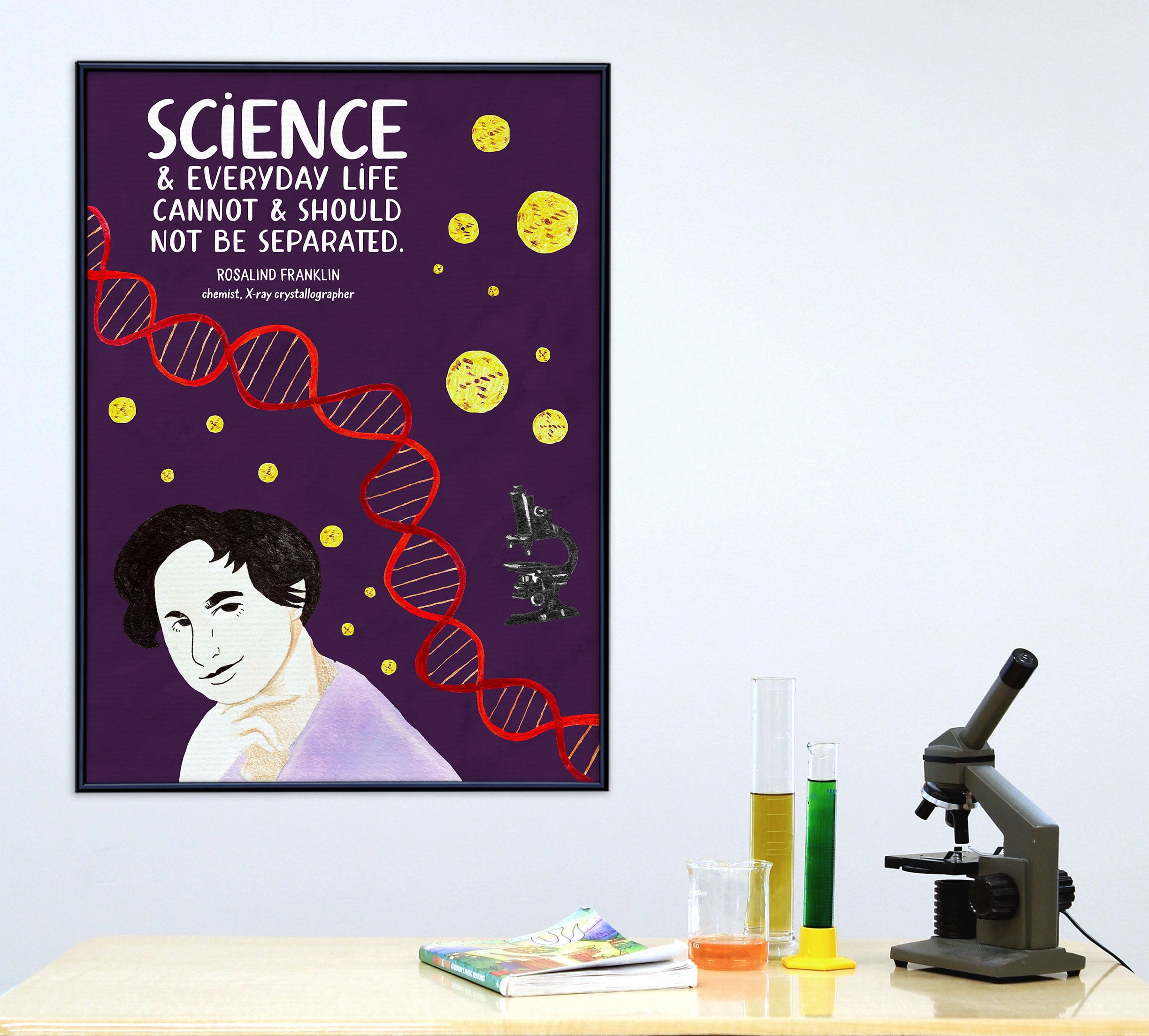 POSTER Rosalind Franklin Women in Science STEM/STEAM Art Print. Matte ...
