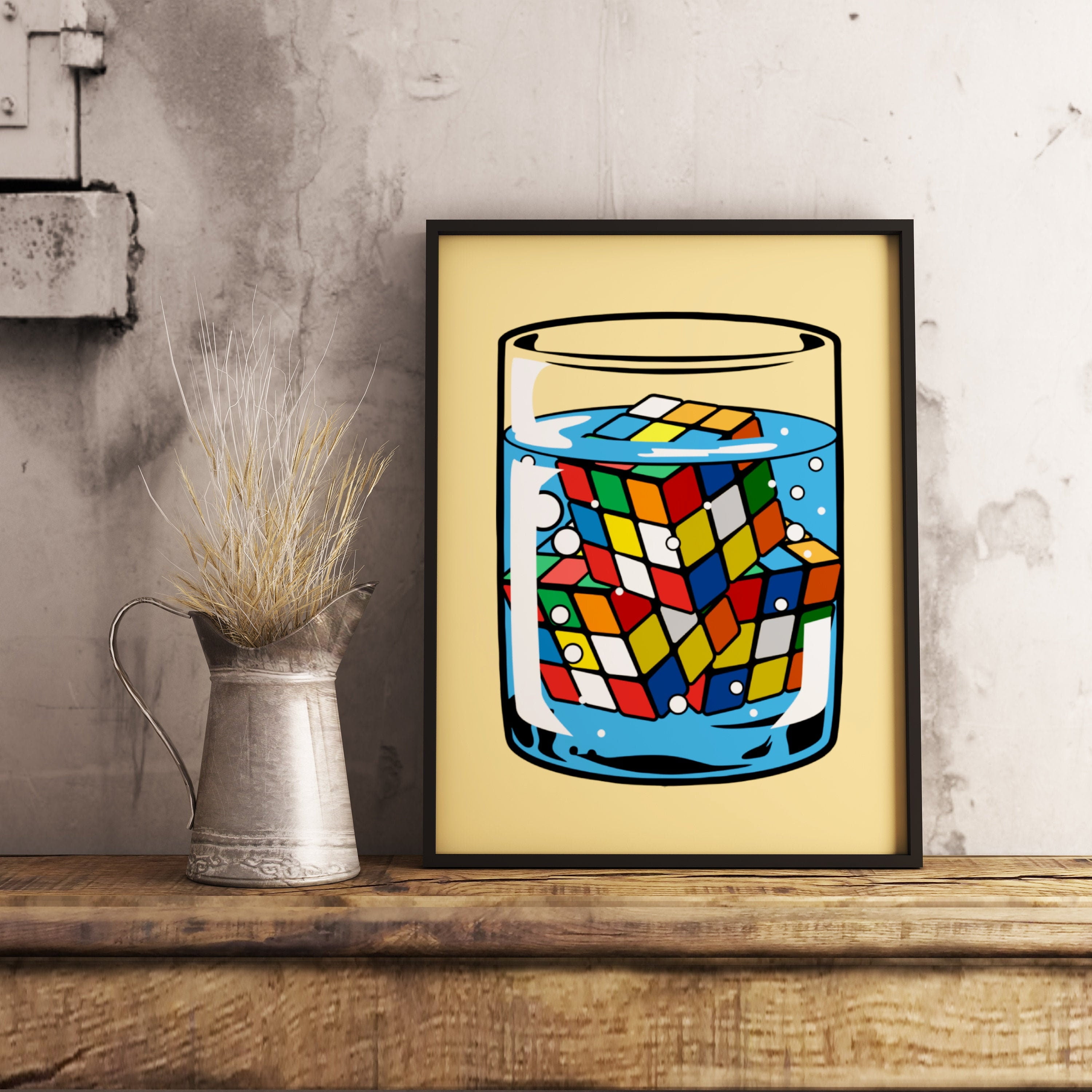 POSTER Rubiks Cube Poster-UNFRAMED - Walmart.com