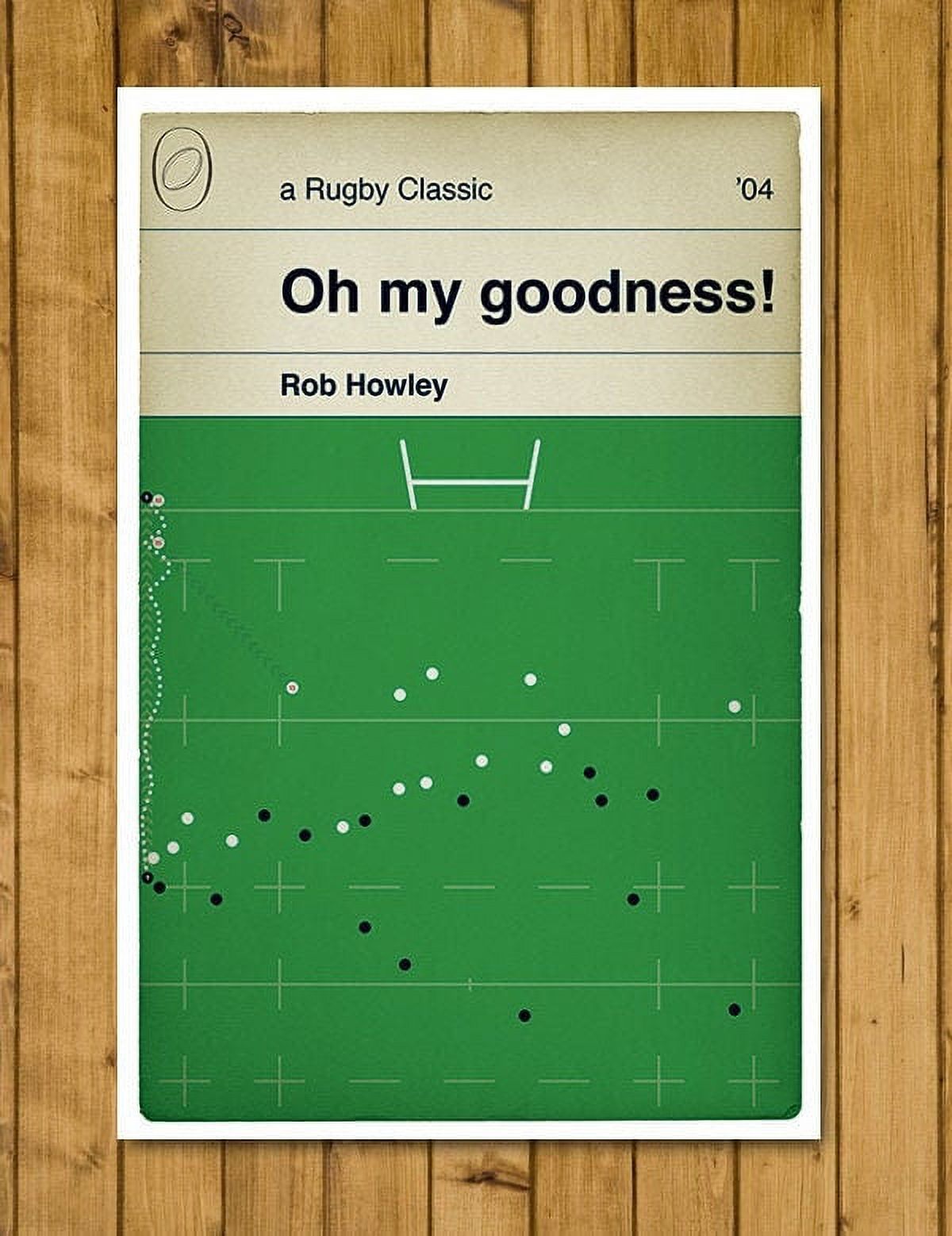 POSTER Rugby Print - Rob Howley Try for Wasps - London Wasps 27 ...