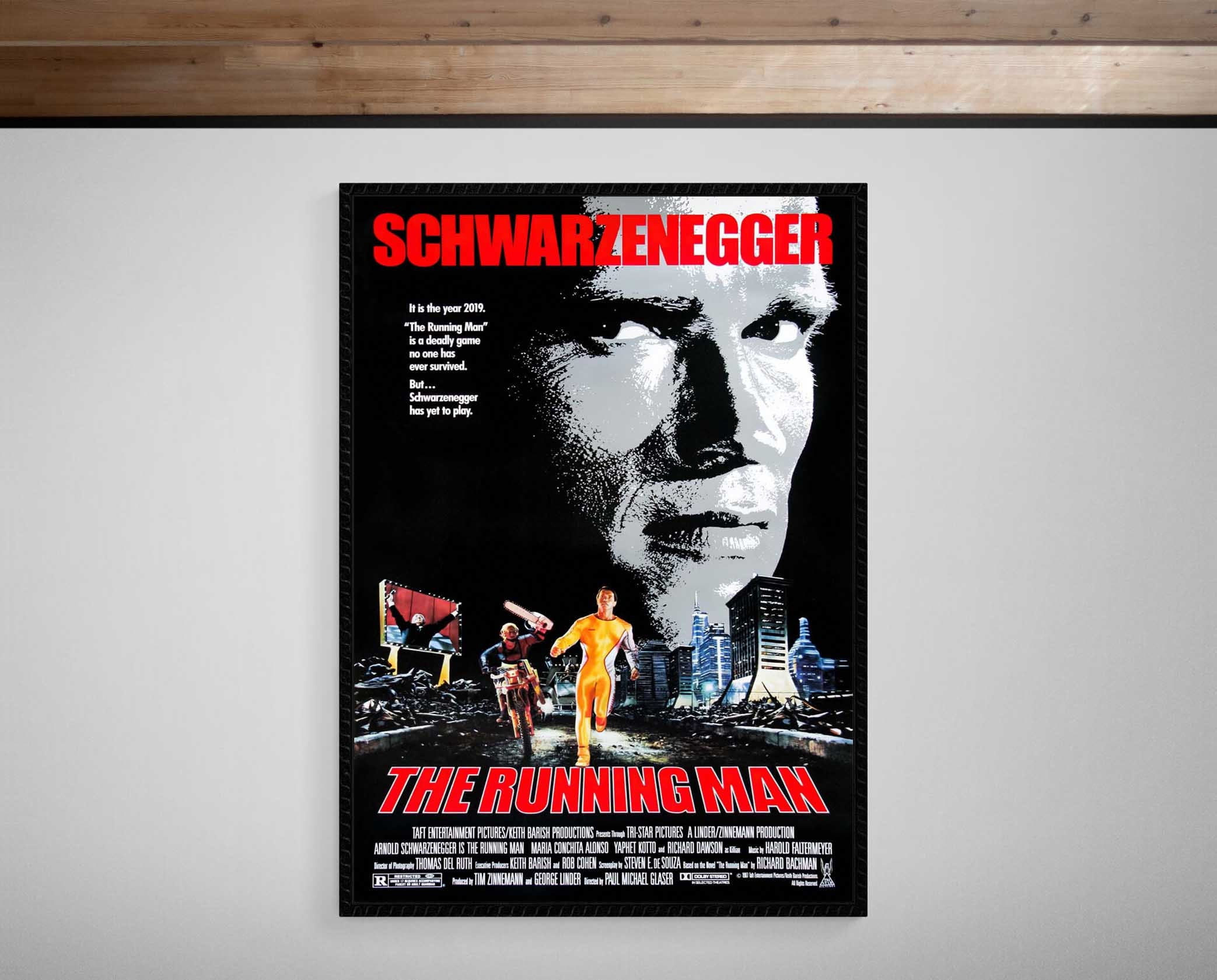 POSTER Running Man • 1987 • Giclée Print-UNFRAMED - Walmart.com
