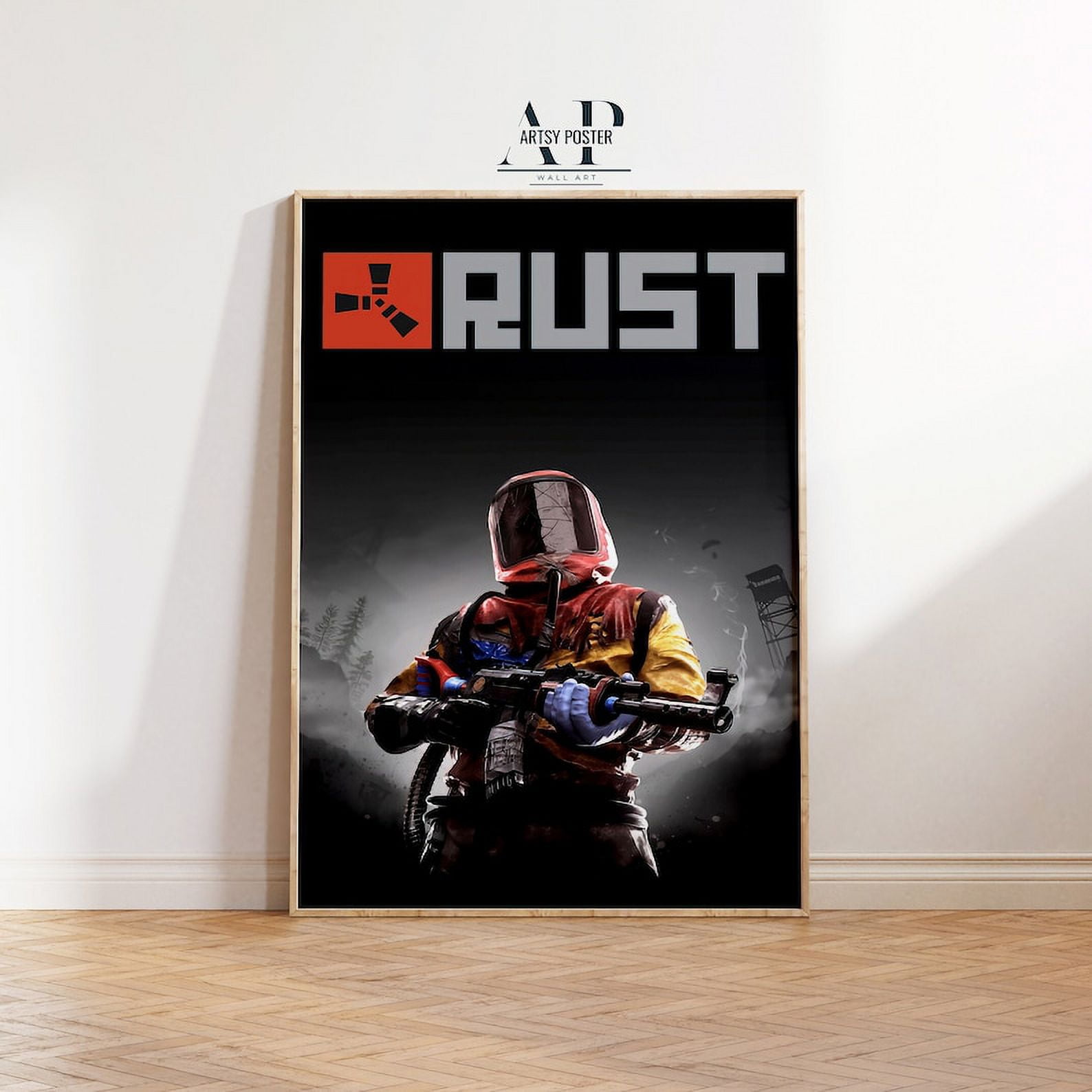 POSTER Rust Game Poster, Survival Video Game Wall Art, Rustic Decor for ...