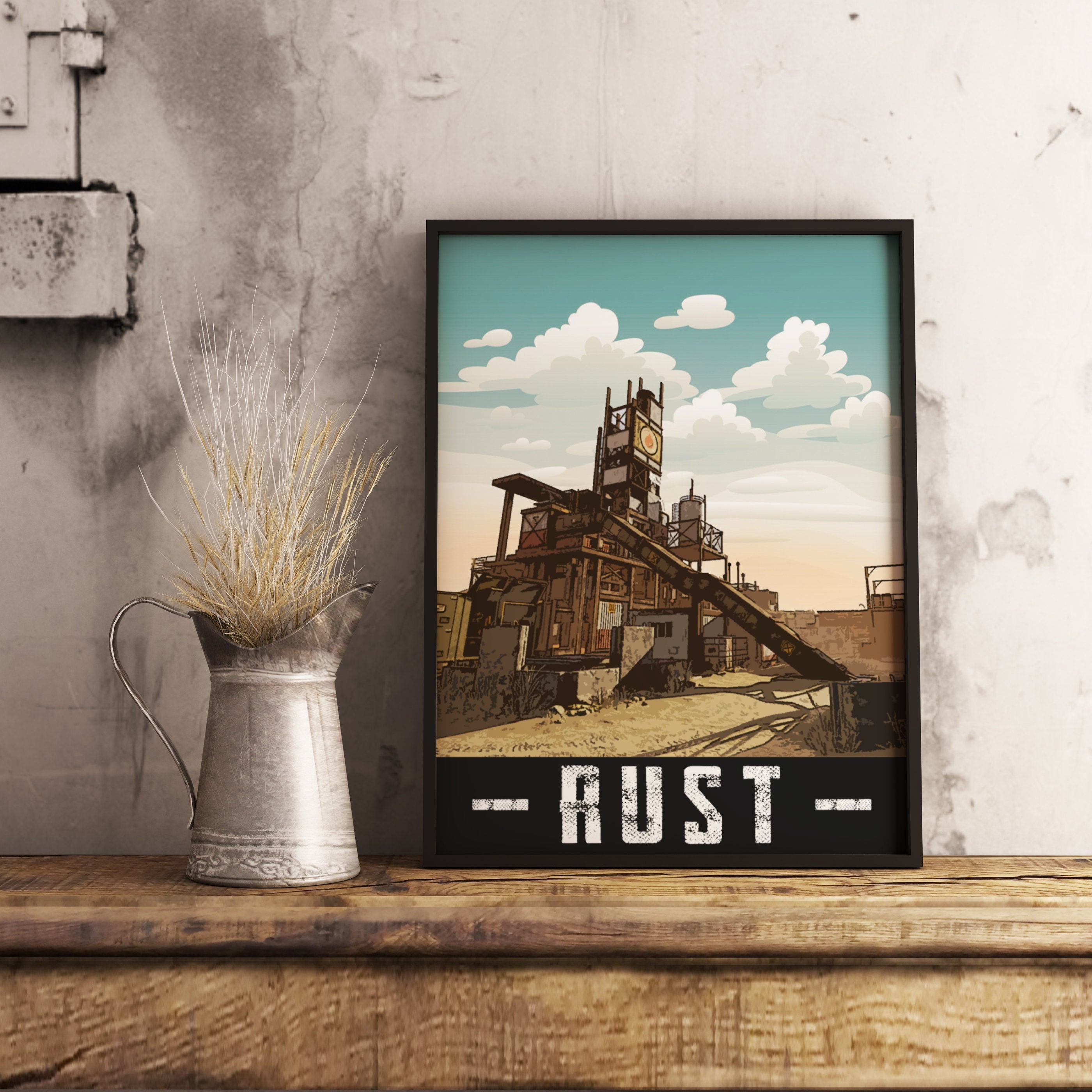 POSTER Rust Map Poster-UNFRAMED - Walmart.com