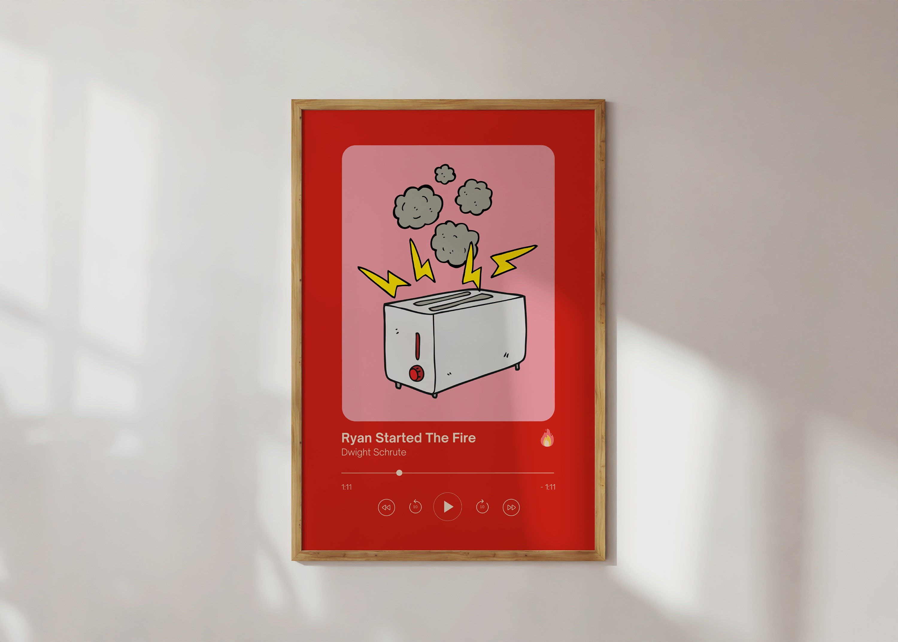 POSTER Ryan Started the Fire The Office Print, The Office Gift, The ...