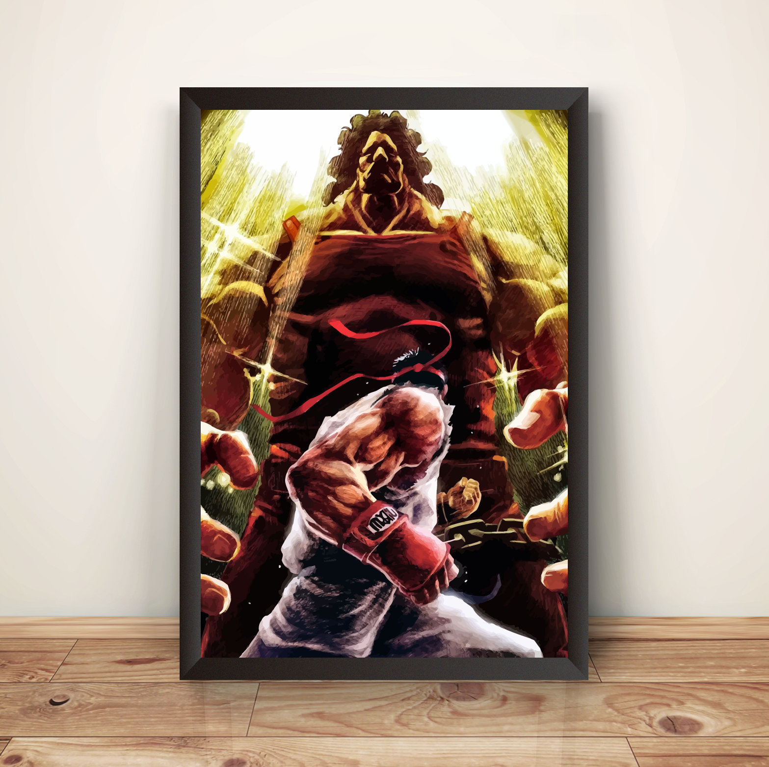POSTER Ryu VS Hugo USF4 Premium Poster-UNFRAMED - Walmart.com