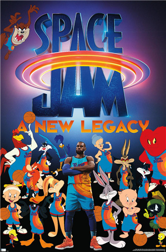 POSTER SPACE JAM 2 - LEBRON JAMES - MOVIE POSTER - BASKETBALL NEW 19392 ...