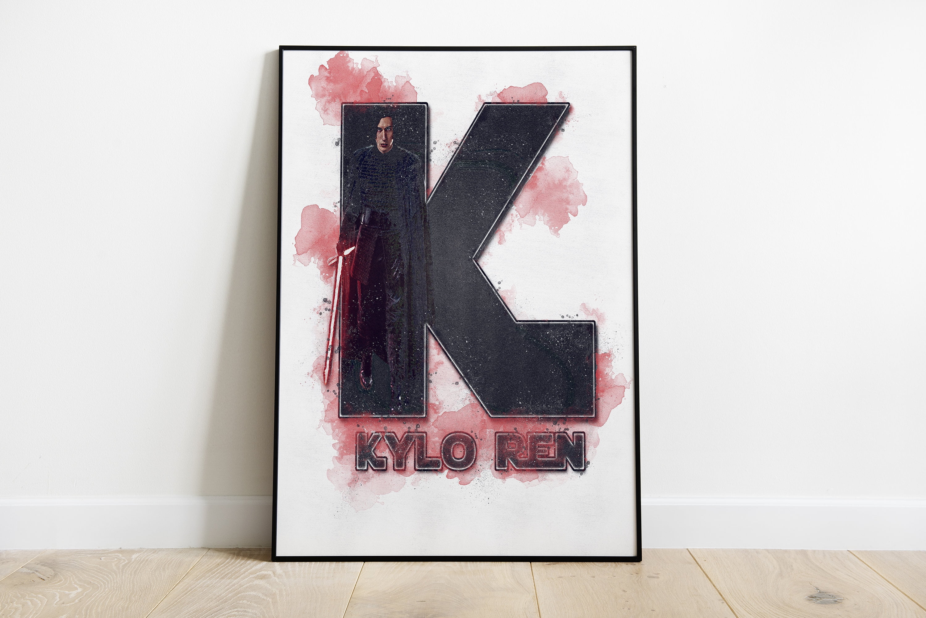 POSTER STAR WARS POSTER - Star Wars Alphabet Poster - Kylo Ren Poster ...