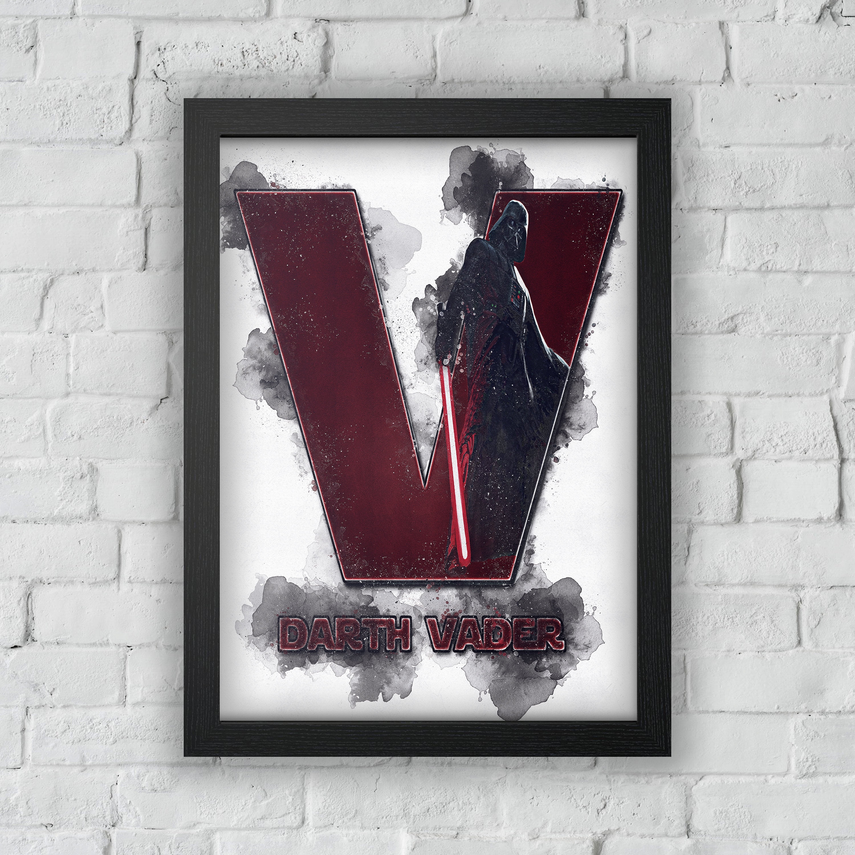 POSTER STAR WARS POSTER - Star Wars Alphabet - Darth Vader Print ...