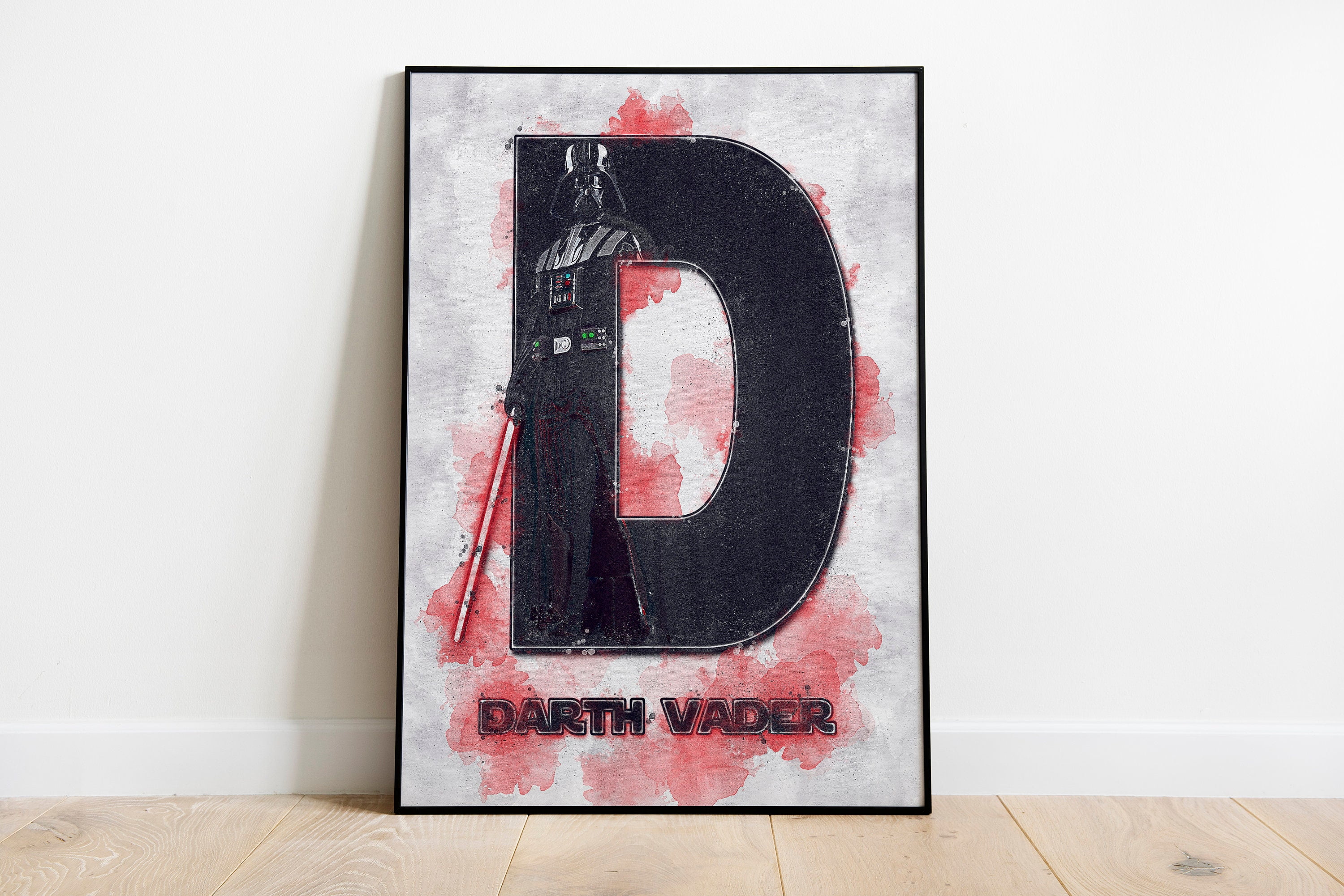 POSTER STAR WARS POSTER - Star Wars Alphabet Poster - Darth Vader ...