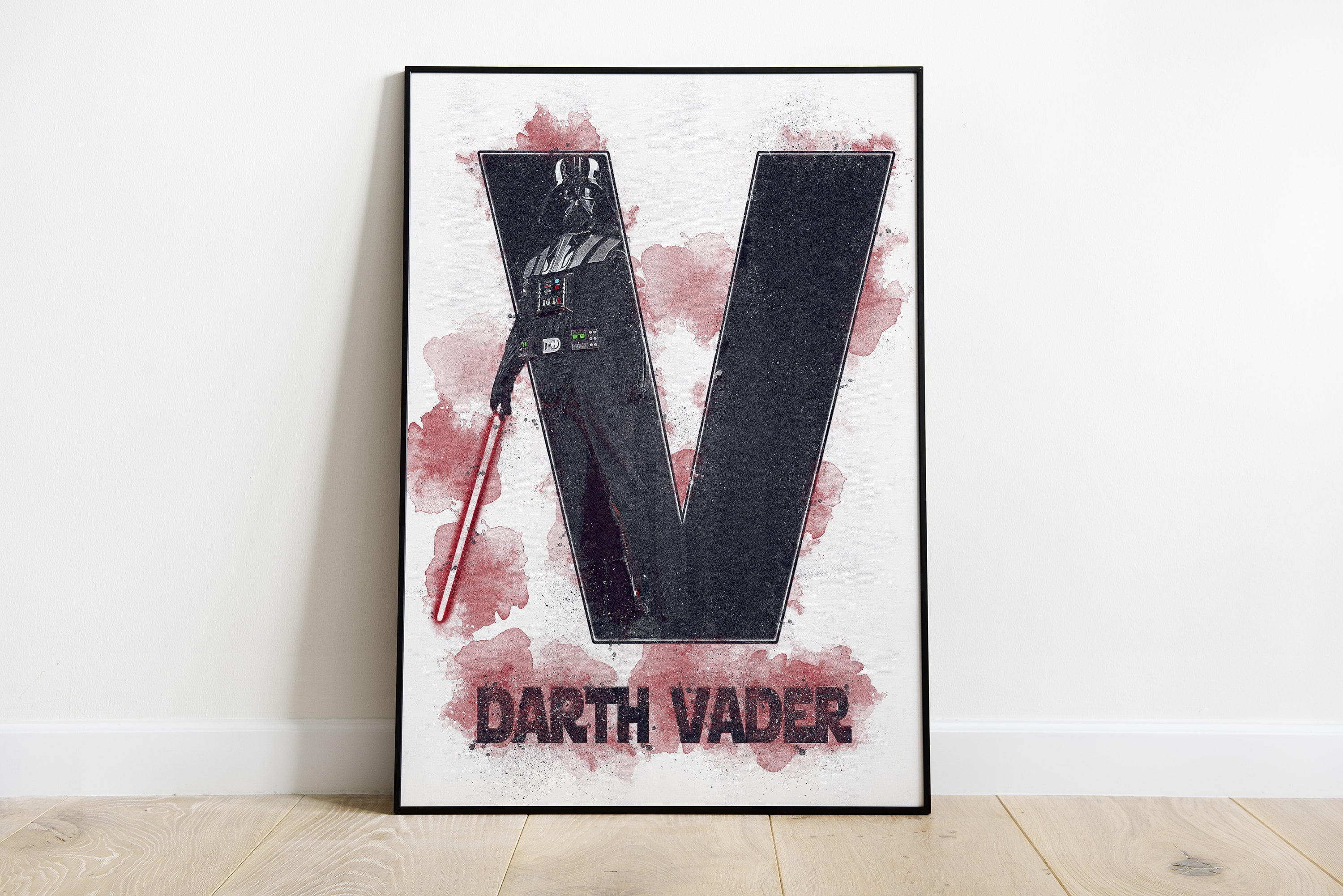 POSTER STAR WARS POSTER - Star Wars Alphabet Poster - Darth Vader ...