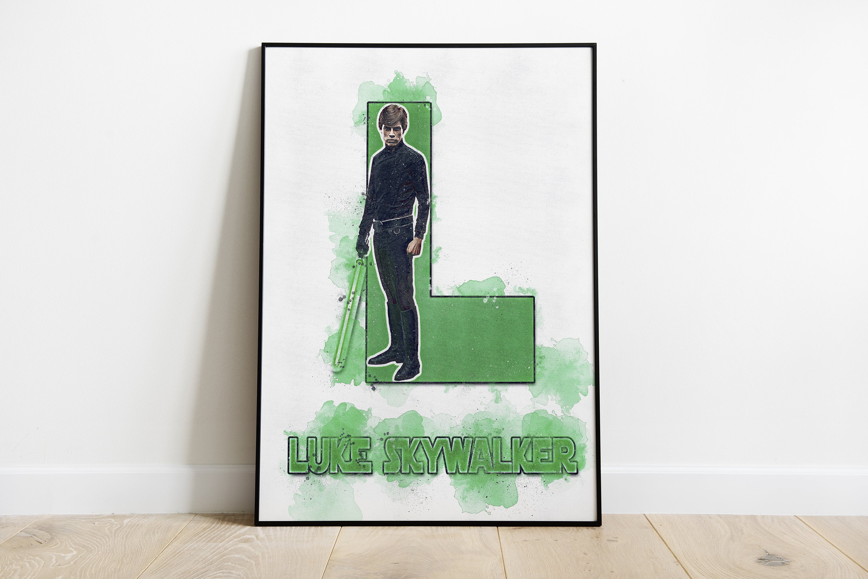 POSTER STAR WARS POSTER - Star Wars Alphabet Poster - Luke Skywalker ...