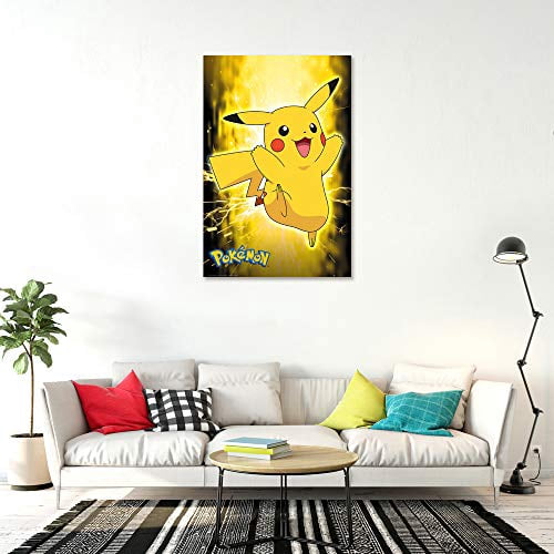POSTER STOP ONLINE Pokemon - TV Show & Gaming Poster (Pikachu) (Size 24 ...
