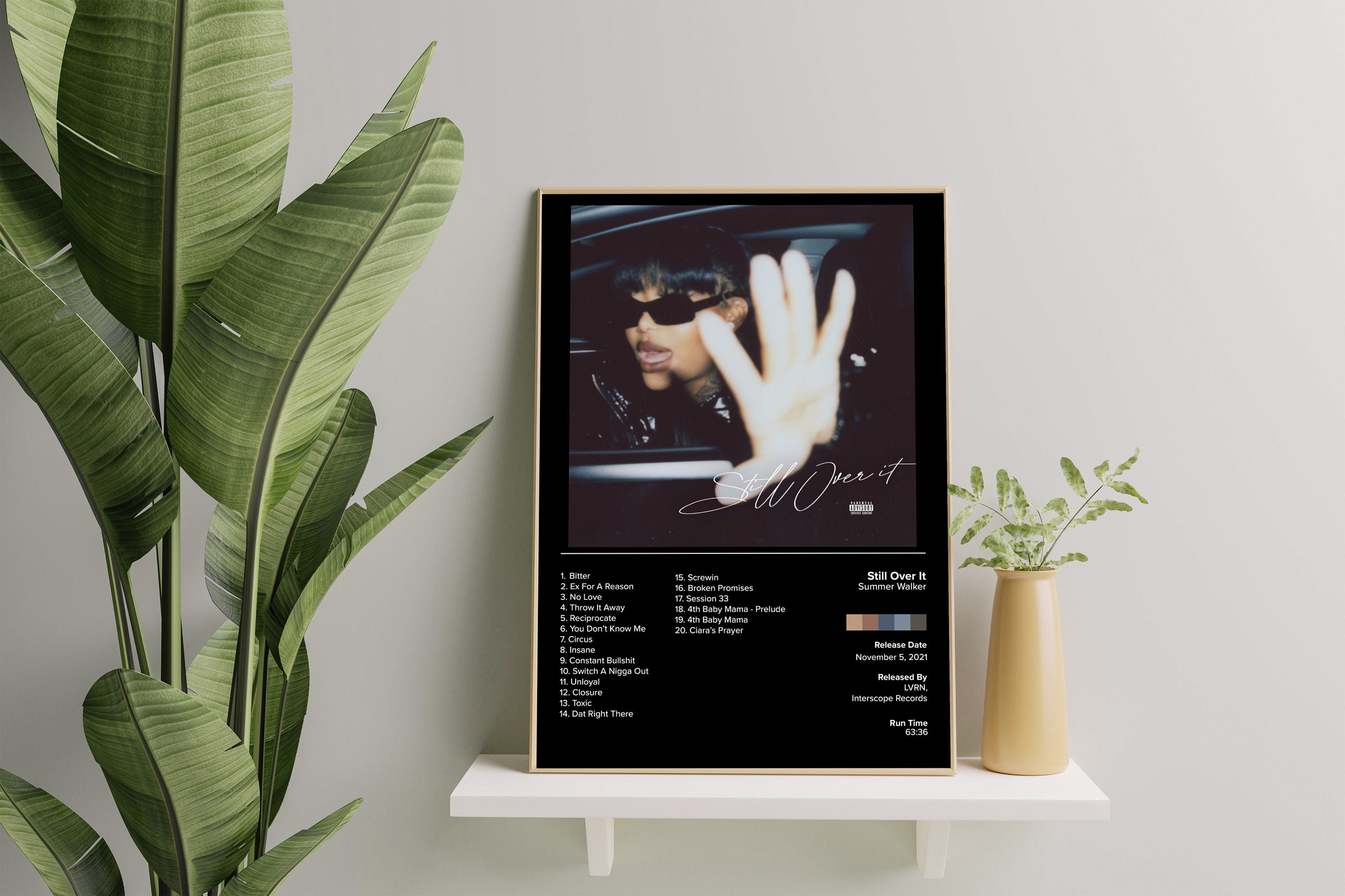 POSTER SUMMER WALKER Still Over It | Album Poster | Minimalistic ...