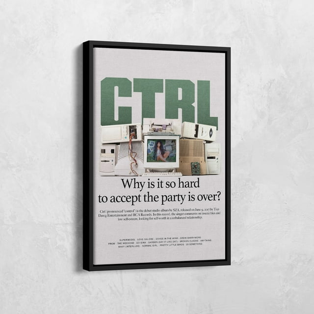 POSTER SZA Poster, CTRL Album Cover, Album Cover Print, SZA Tracklist ...