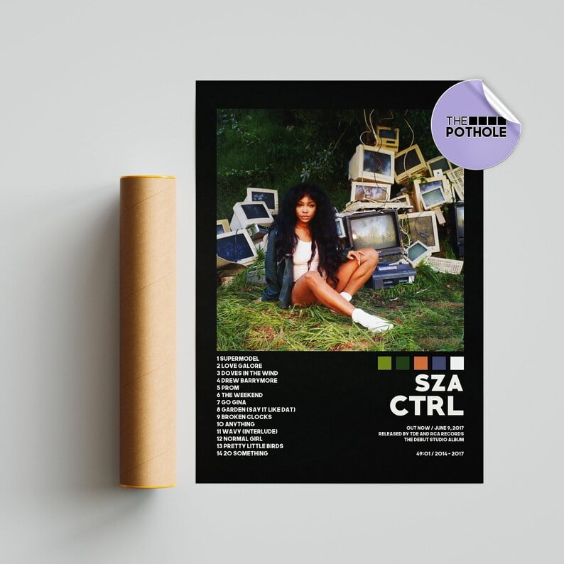 POSTER SZA Poster | CTRL Poster | SZA Tracklist Album Cover Poster / Album Cover Poster Print ...