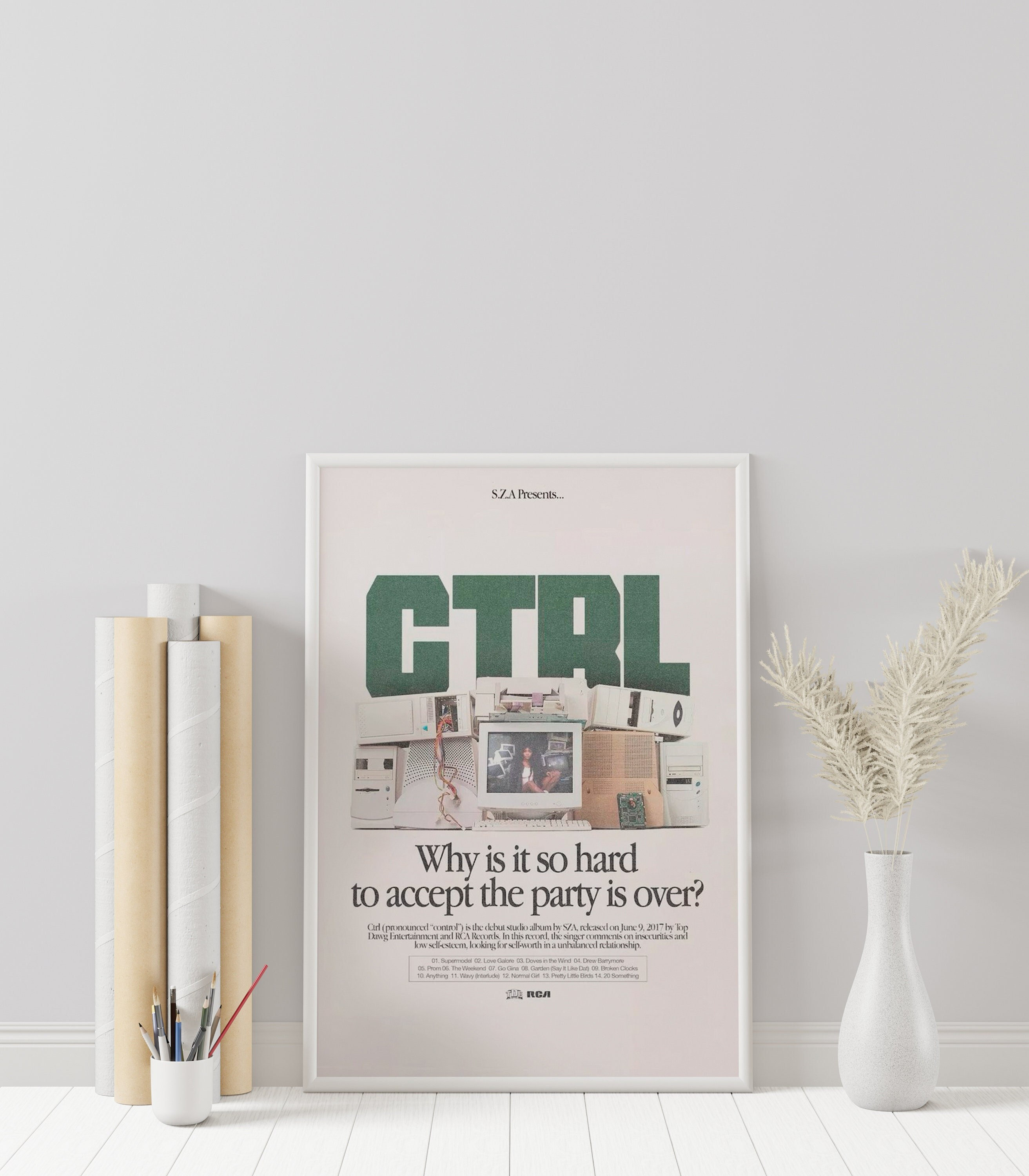 POSTER SZA Poster - Sza CTRL Poster - SZA Album Cover Poster - Wall Art ...