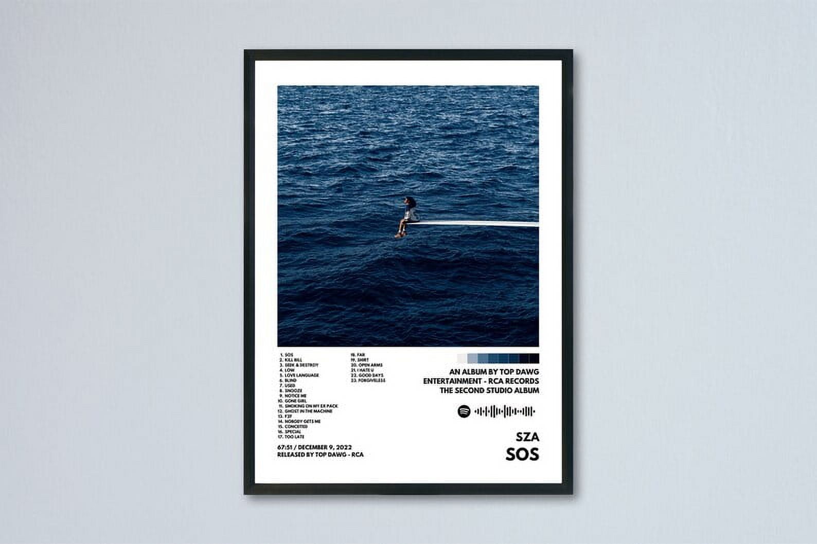 POSTER SZA - SOS Album Poster / Album Cover Poster / Wall Decor ...