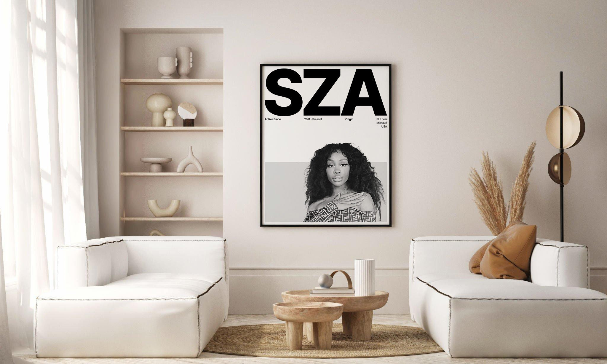 POSTER SZA Wall Art Poster Sza Cover Art Ctrl Sza Singer Poster Wall ...