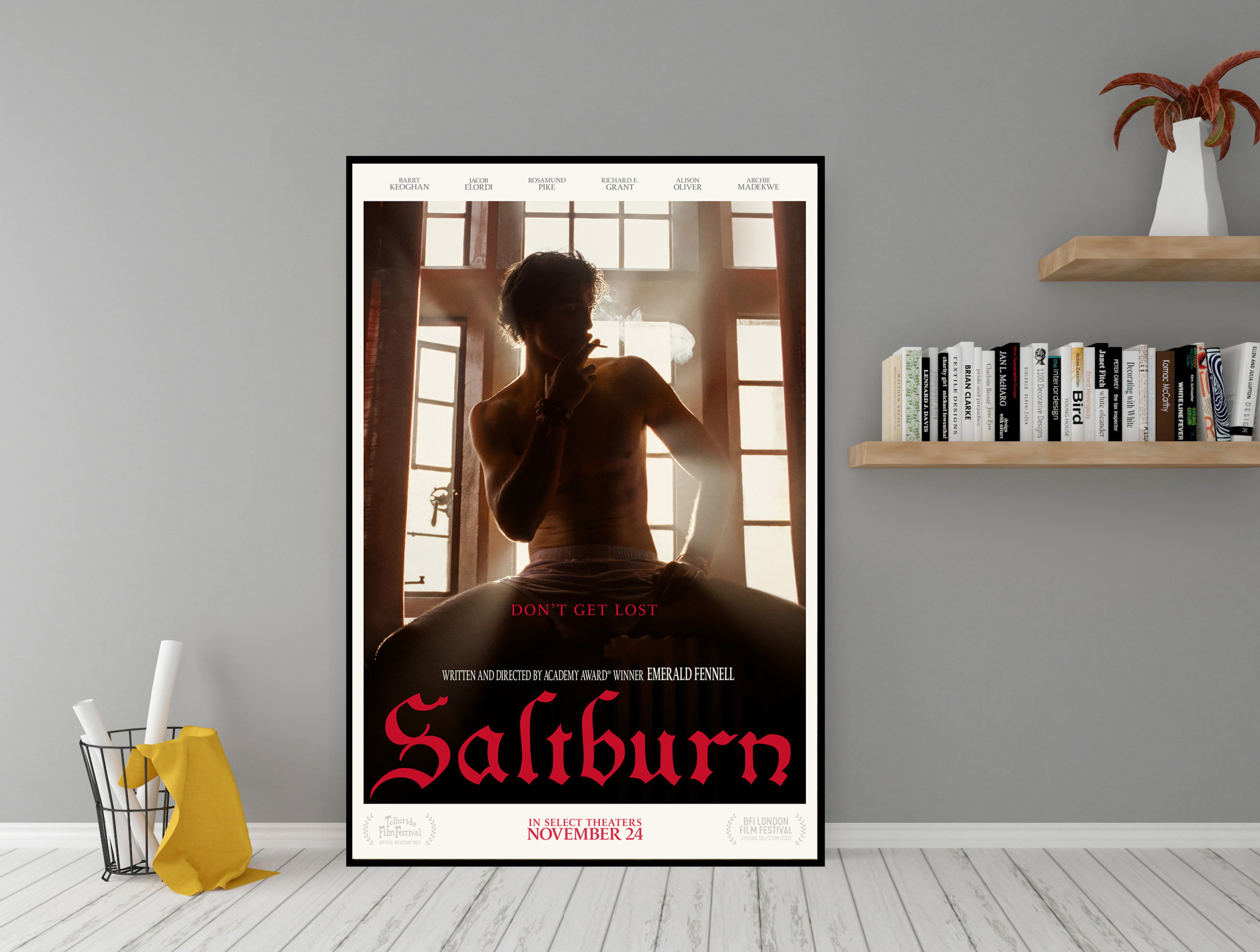 POSTER Saltburn Movie Poster - High Quality Canvas Wall Art - Room ...