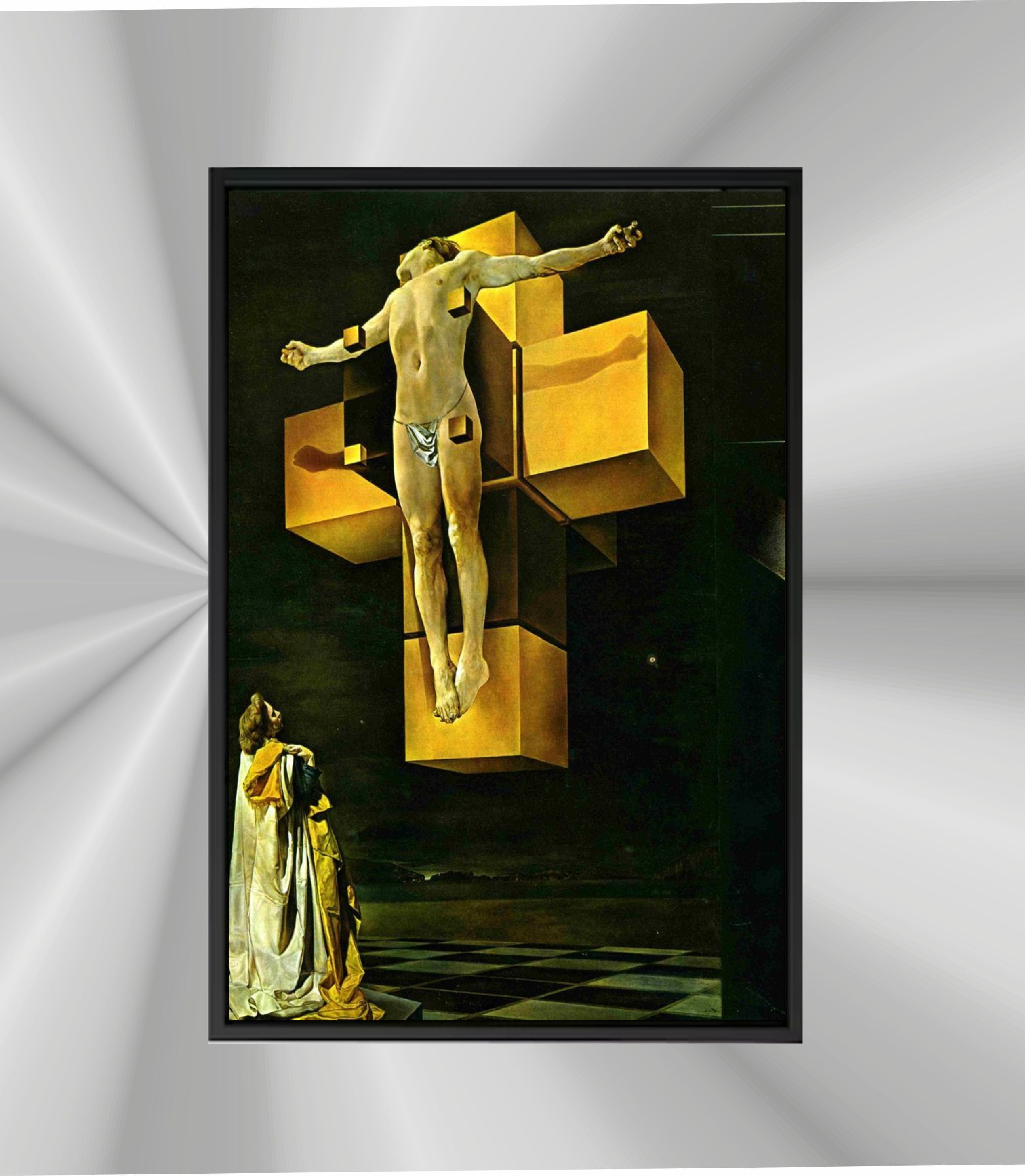 POSTER Salvador Dali Christ of St John of the Cross Poster Wall Art Print,Exhibition Poster ...