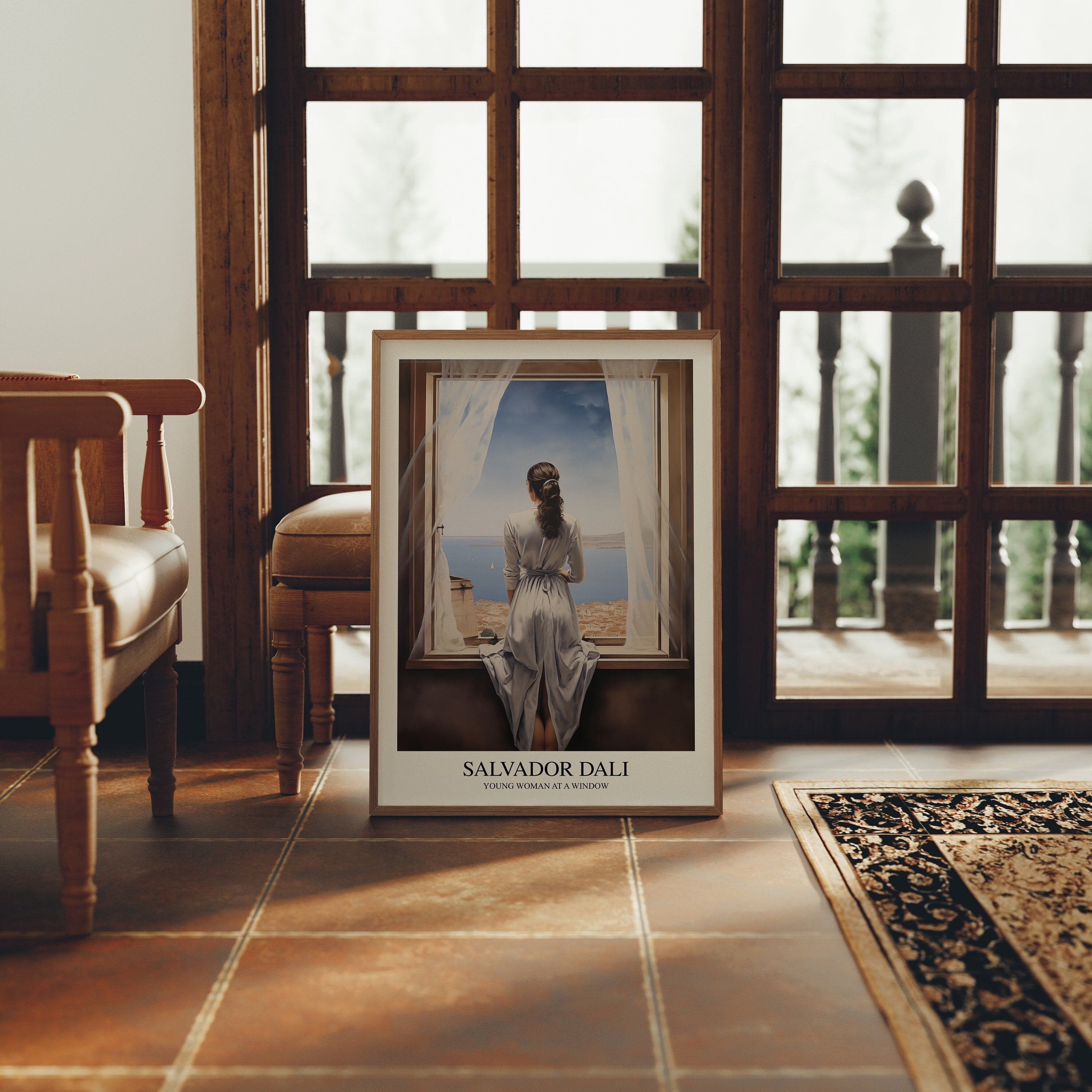 POSTER Salvador Dali Young Woman at Window, Salvador Dali Print ...