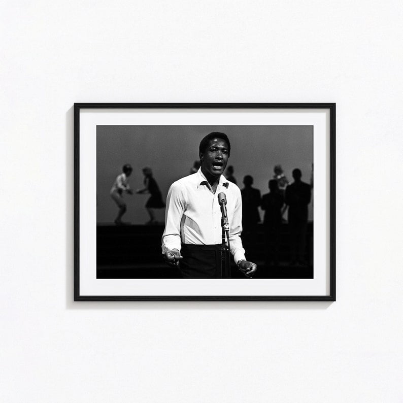 POSTER Sam Cooke Posters / Sam Cooke Black and White Wall Art, Album ...